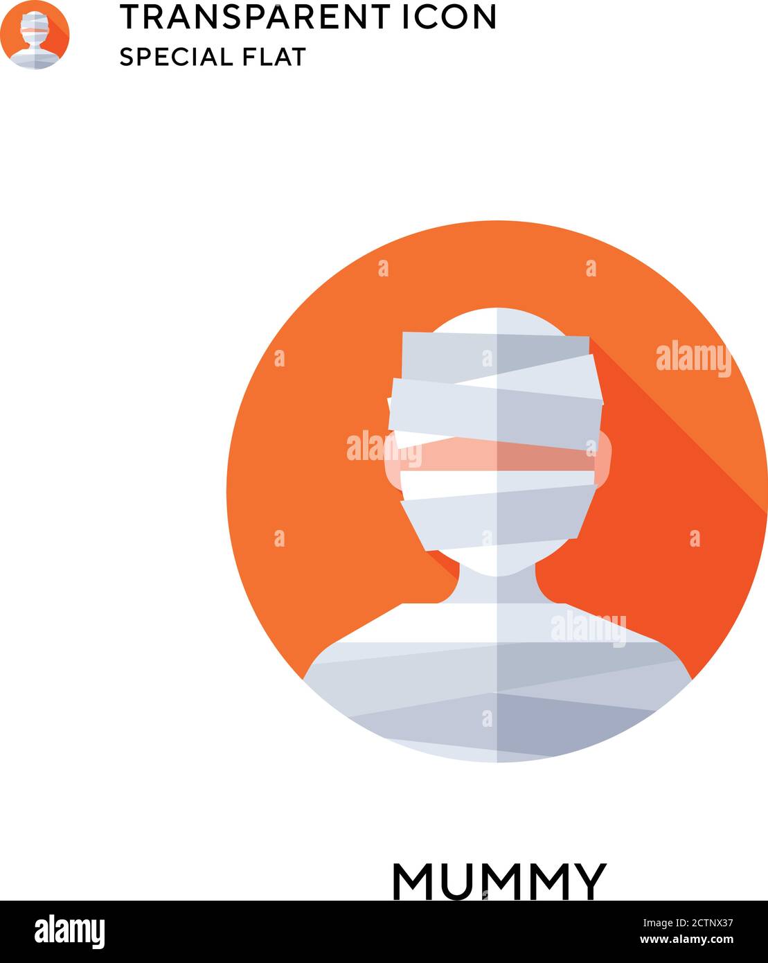 Mummy vector icon. Flat style illustration. EPS 10 vector Stock Vector ...