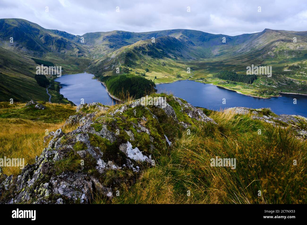 Haweswater view from Corpse Road, Lake District, Cumbria, England UK ...