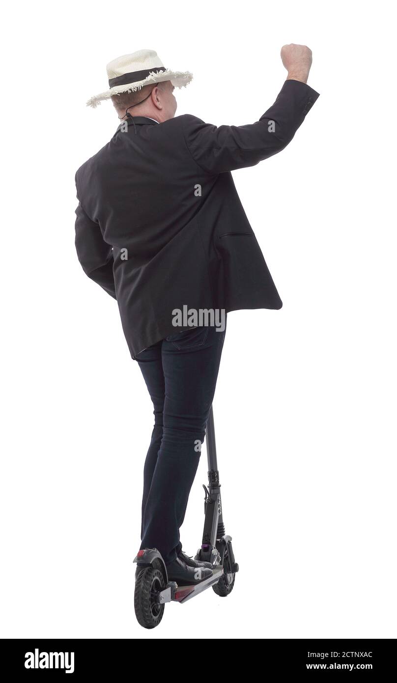 Mobility scooter rear view Cut Out Stock Images & Pictures - Alamy