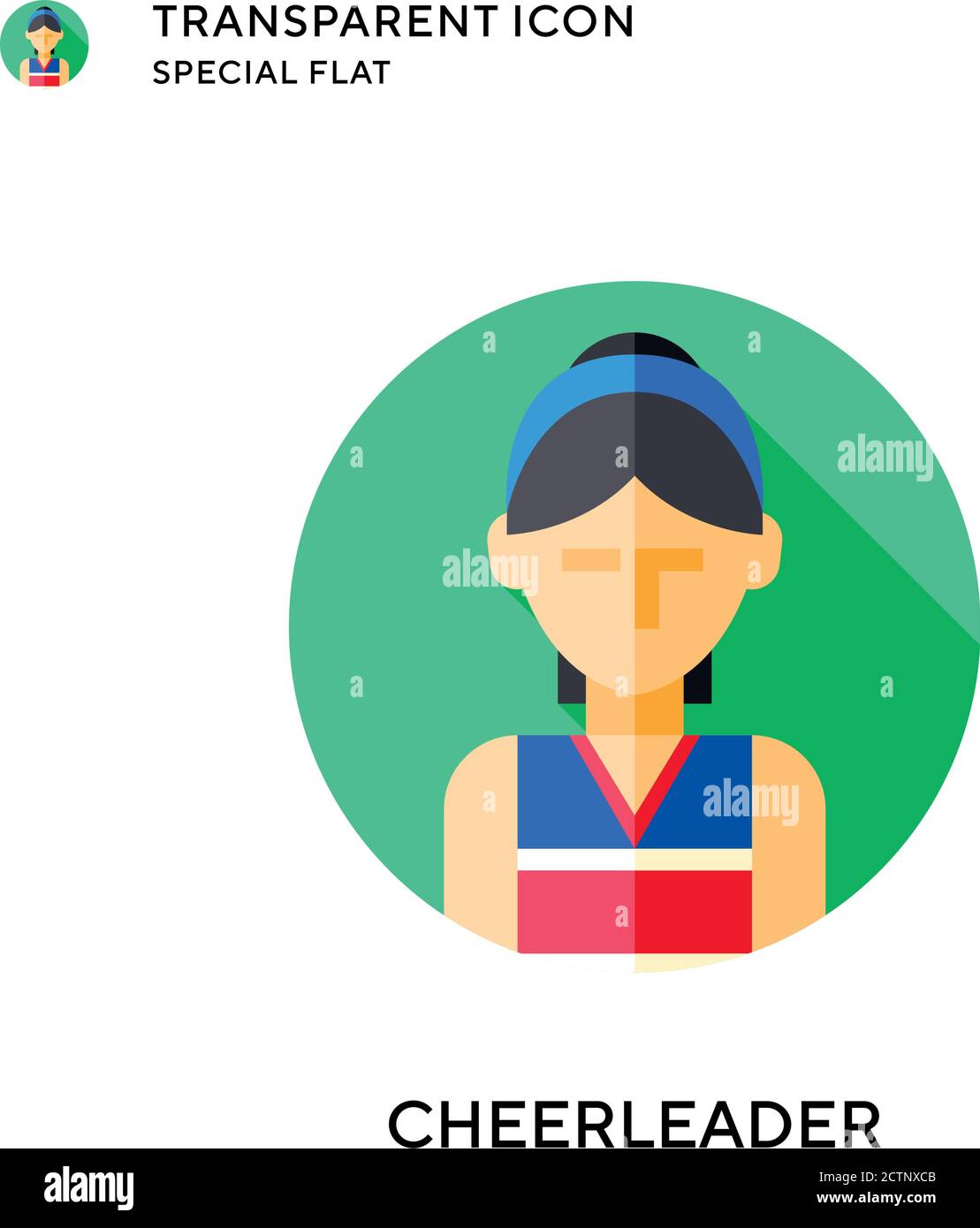 Cheerleading icon vector vectors Stock Vector Images - Alamy