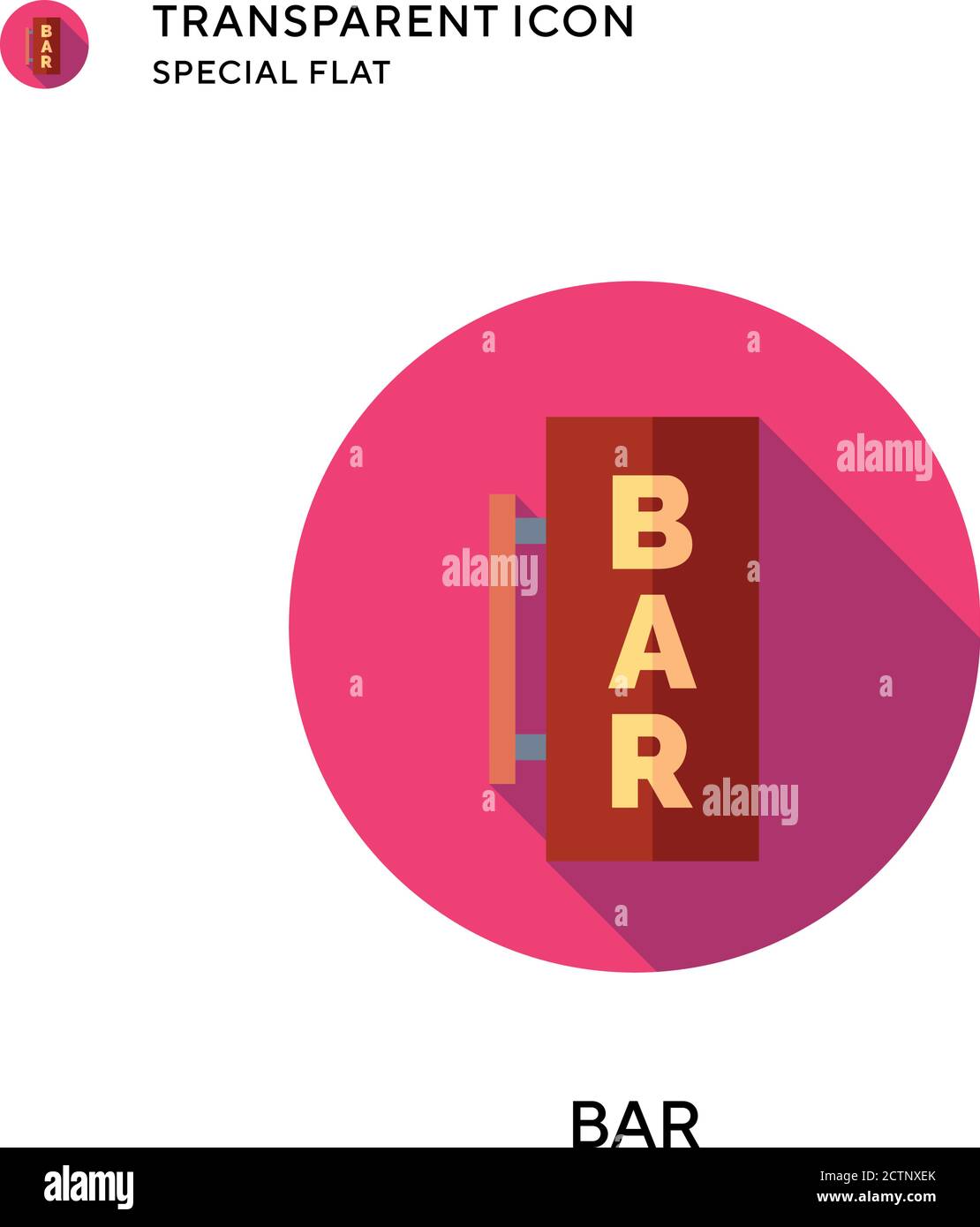 Bar vector icon. Flat style illustration. EPS 10 vector Stock Vector ...