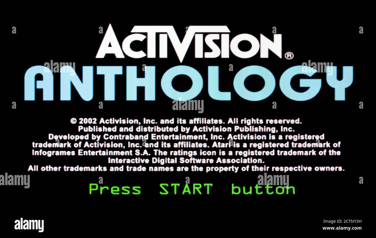 Activision Anthology - Sony Playstation 2 PS2 - Editorial use only ...