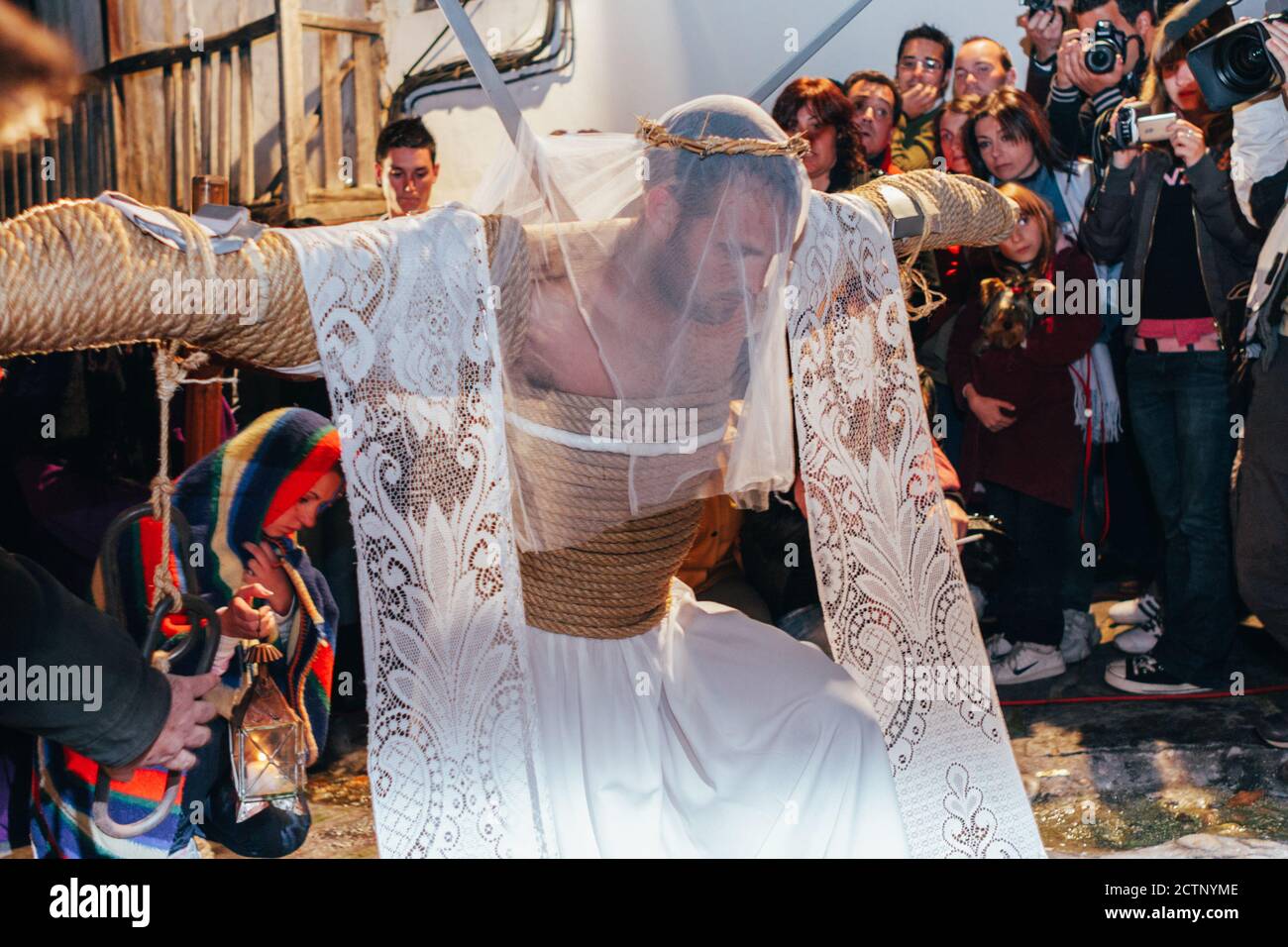 religious ritual los empalaos - the empaled - takes place in Valverde ...