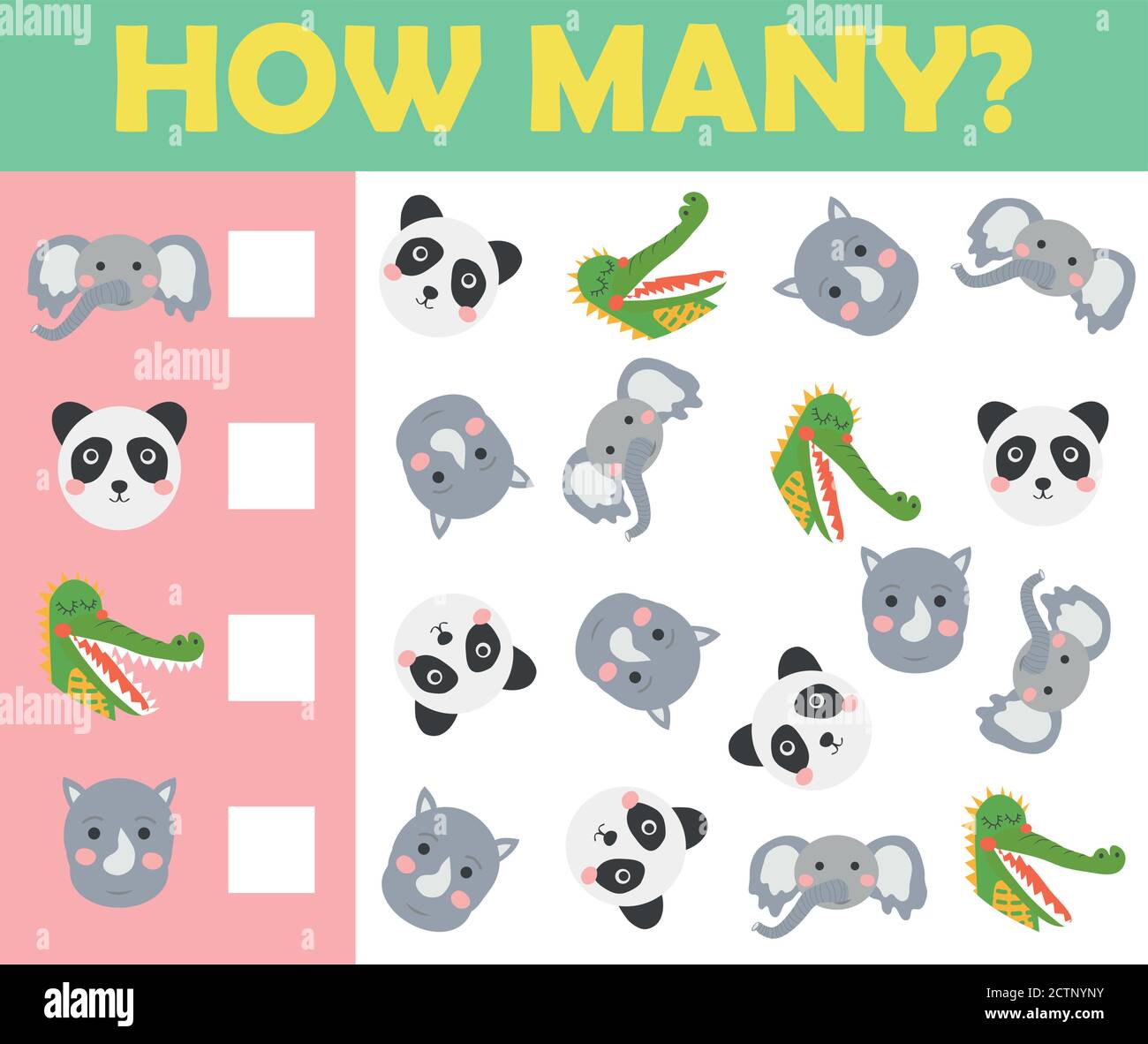Counting. Game for Preschool Children. Educational a mathematical game ...