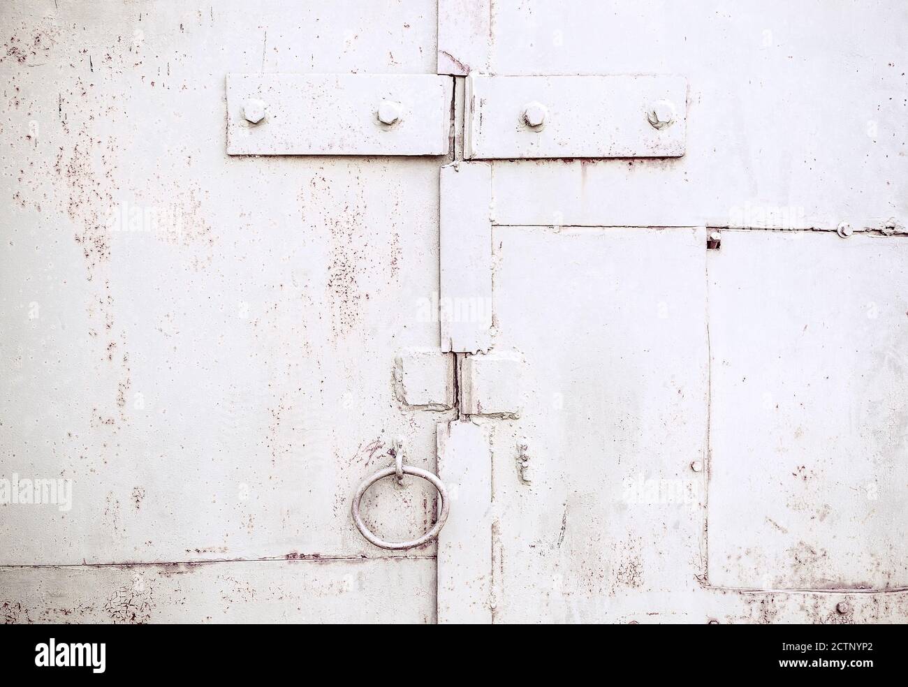 Texture of old grunge rusty metal gates surface Stock Photo - Alamy