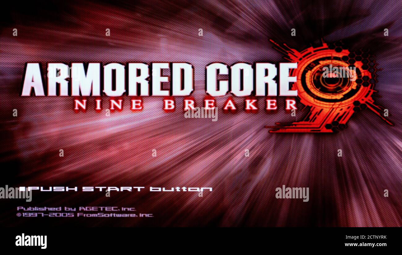Armored Core Nine Breaker - Sony Playstation 2 PS2 - Editorial use only ...