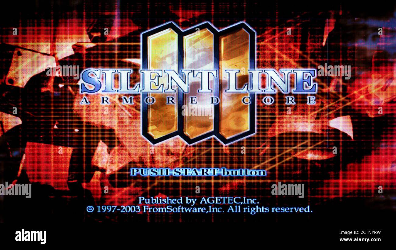Armored Core Silent Line - Sony Playstation 2 PS2 - Editorial use only ...