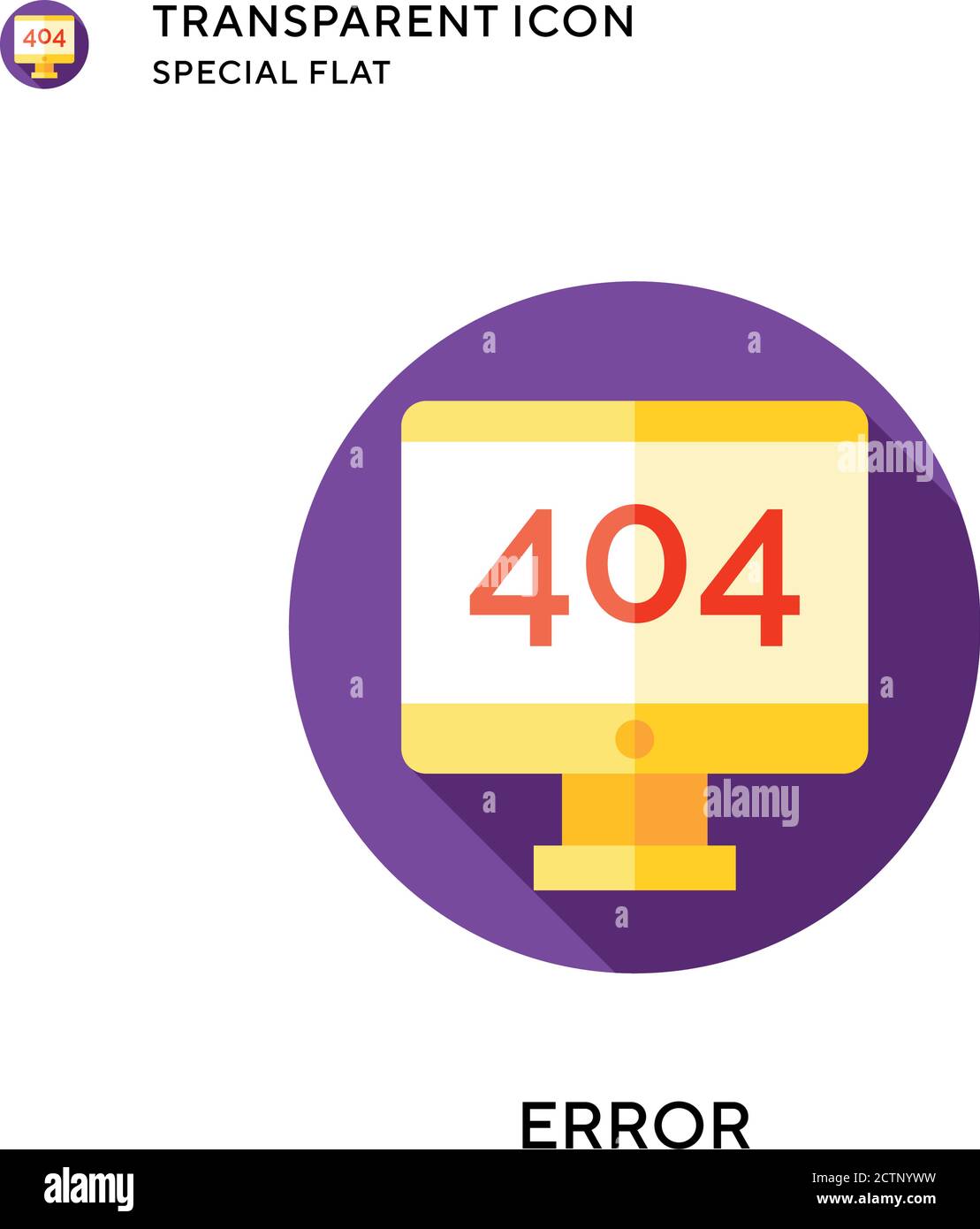 Error vector icon. Flat style illustration. EPS 10 vector Stock Vector ...