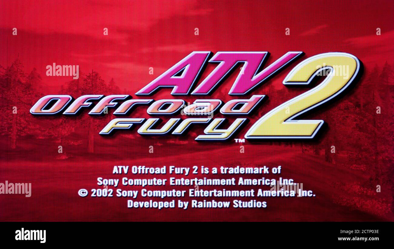 ATV Off Road Fury 2 - Sony Playstation 2 PS2 - Editorial use only Stock ...