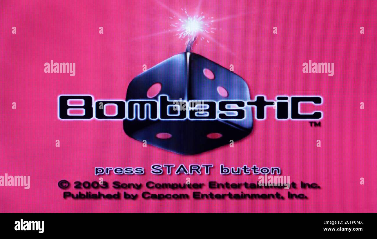 Bombastic - Sony Playstation 2 PS2 - Editorial use only Stock Photo - Alamy