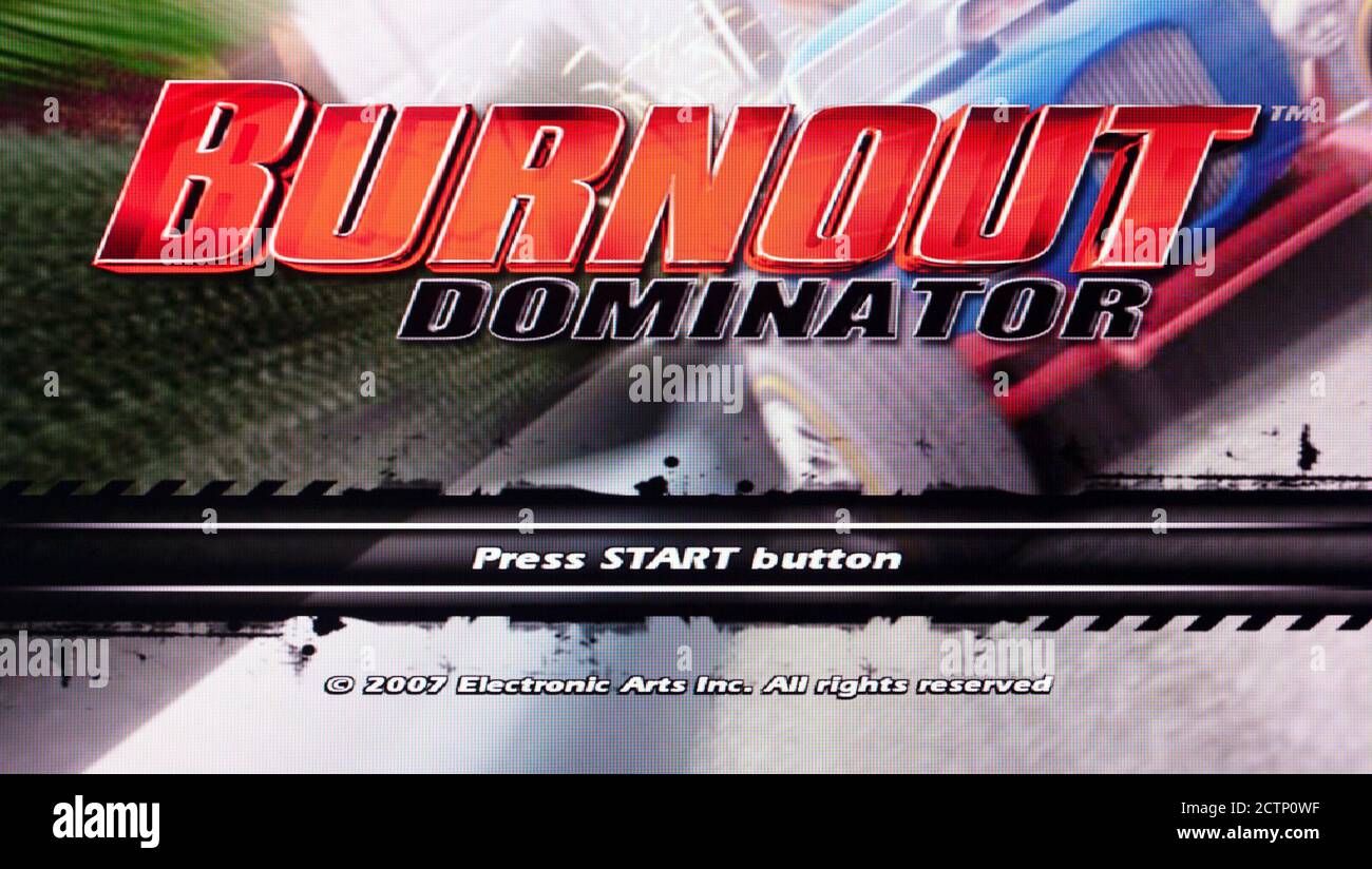 Burnout Dominator - Sony Playstation 2 PS2 - Editorial use only Stock ...