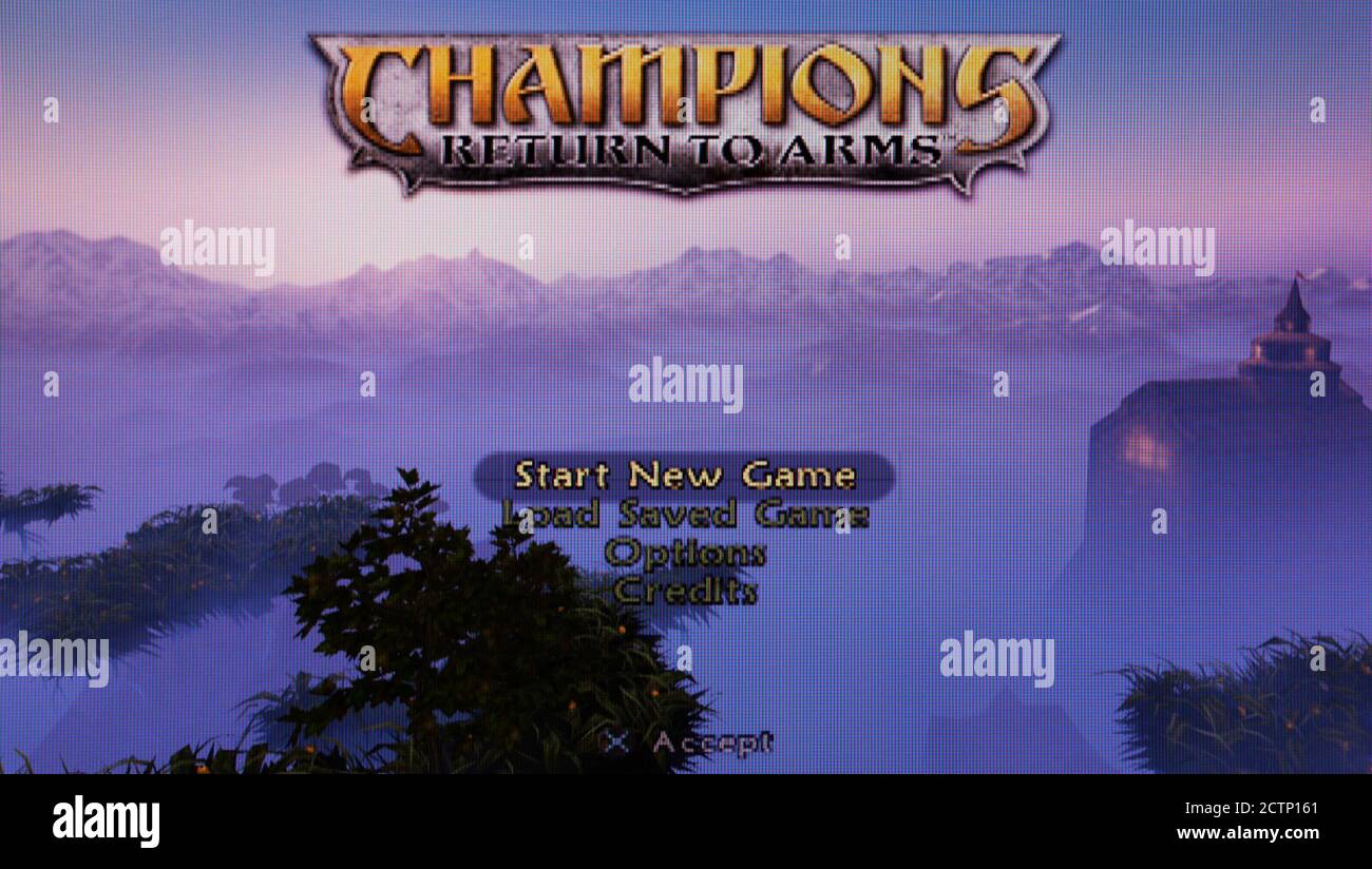 Champions Return to Arms - Sony Playstation 2 PS2 - Editorial use only ...