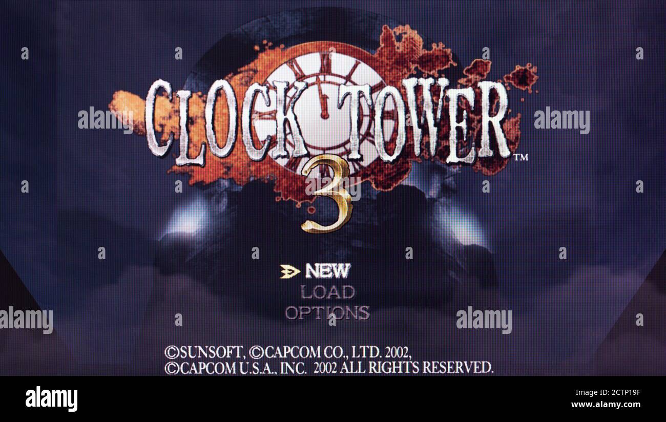 Clock Tower 3 - Sony Playstation 2 PS2 - Editorial use only Stock Photo ...