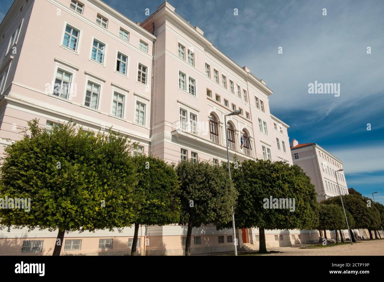 Entrance to the rectorate of the University of Zadar, Croatia Stock ...