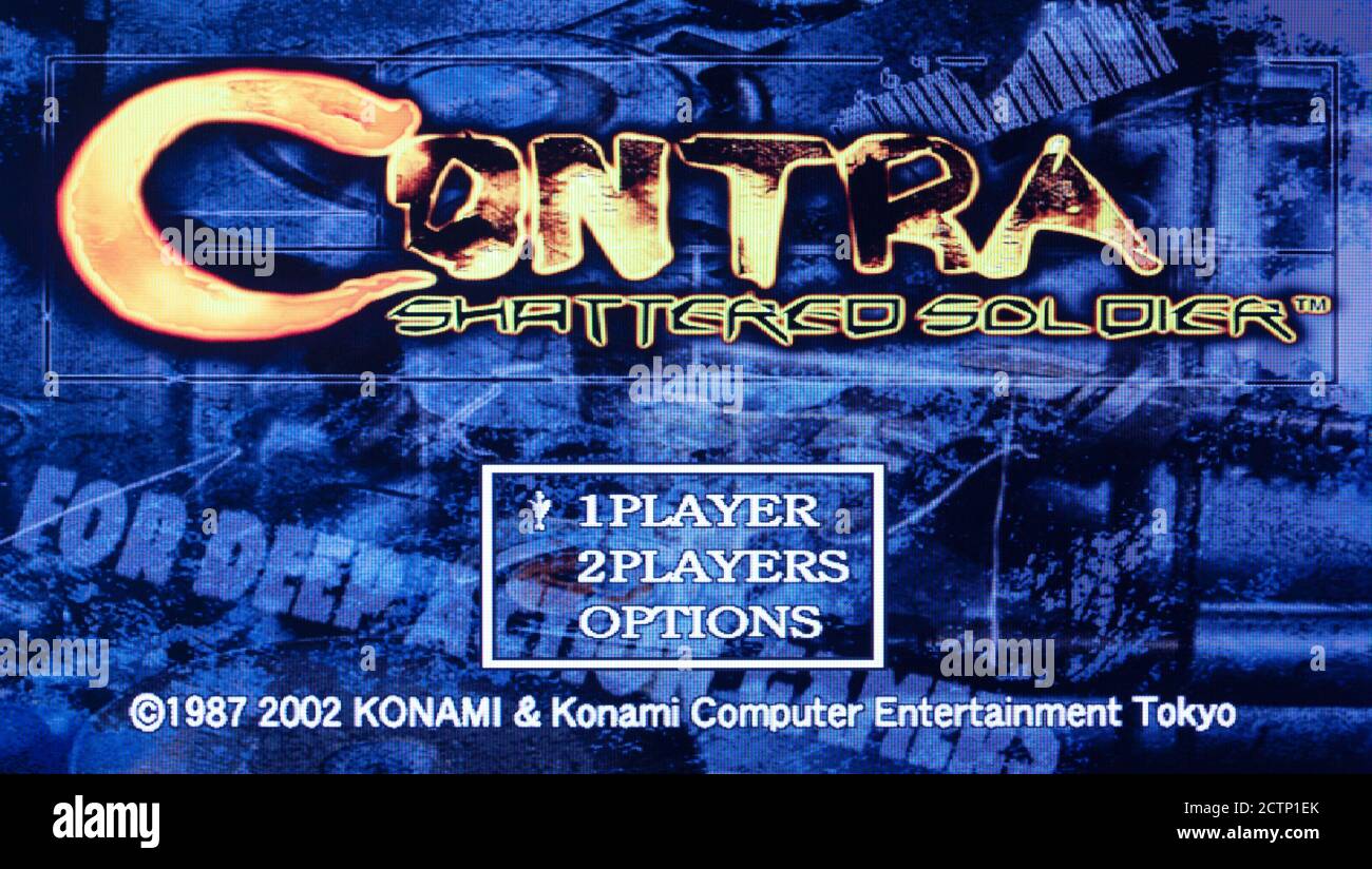 Contra Shattered Soldier - Sony Playstation 2 PS2 - Editorial use only ...