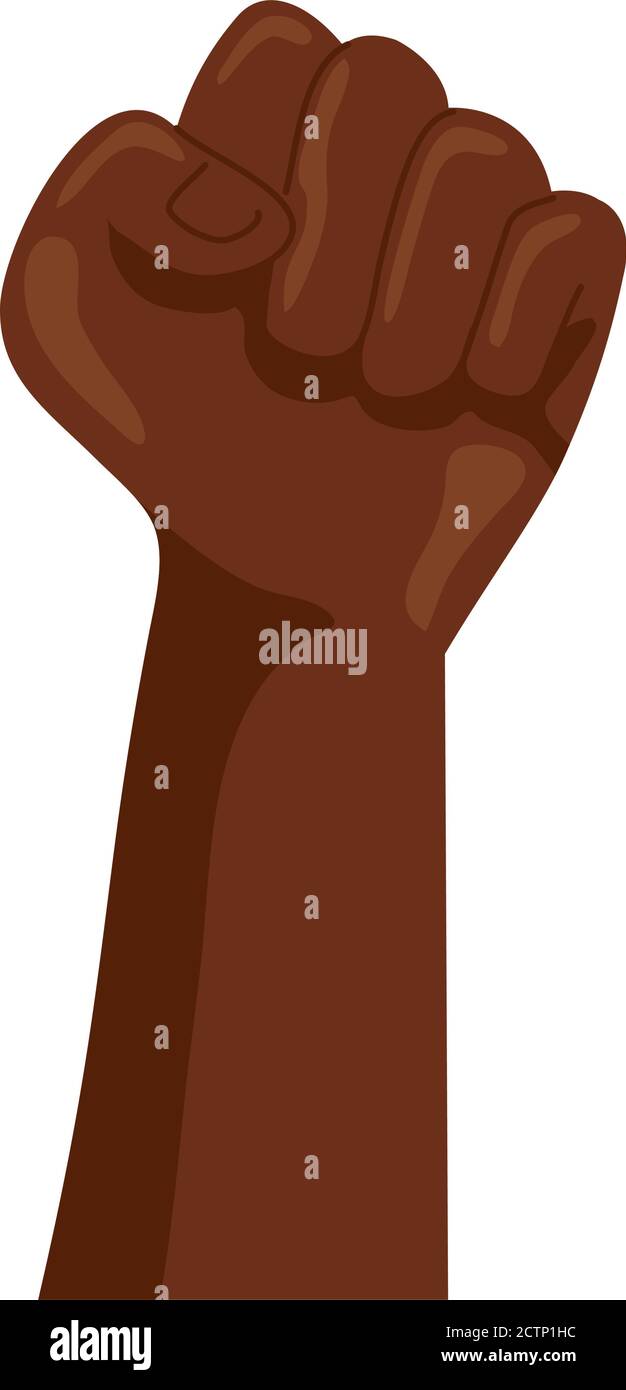 black fist hand up power sign vector design Stock Vector Image & Art ...