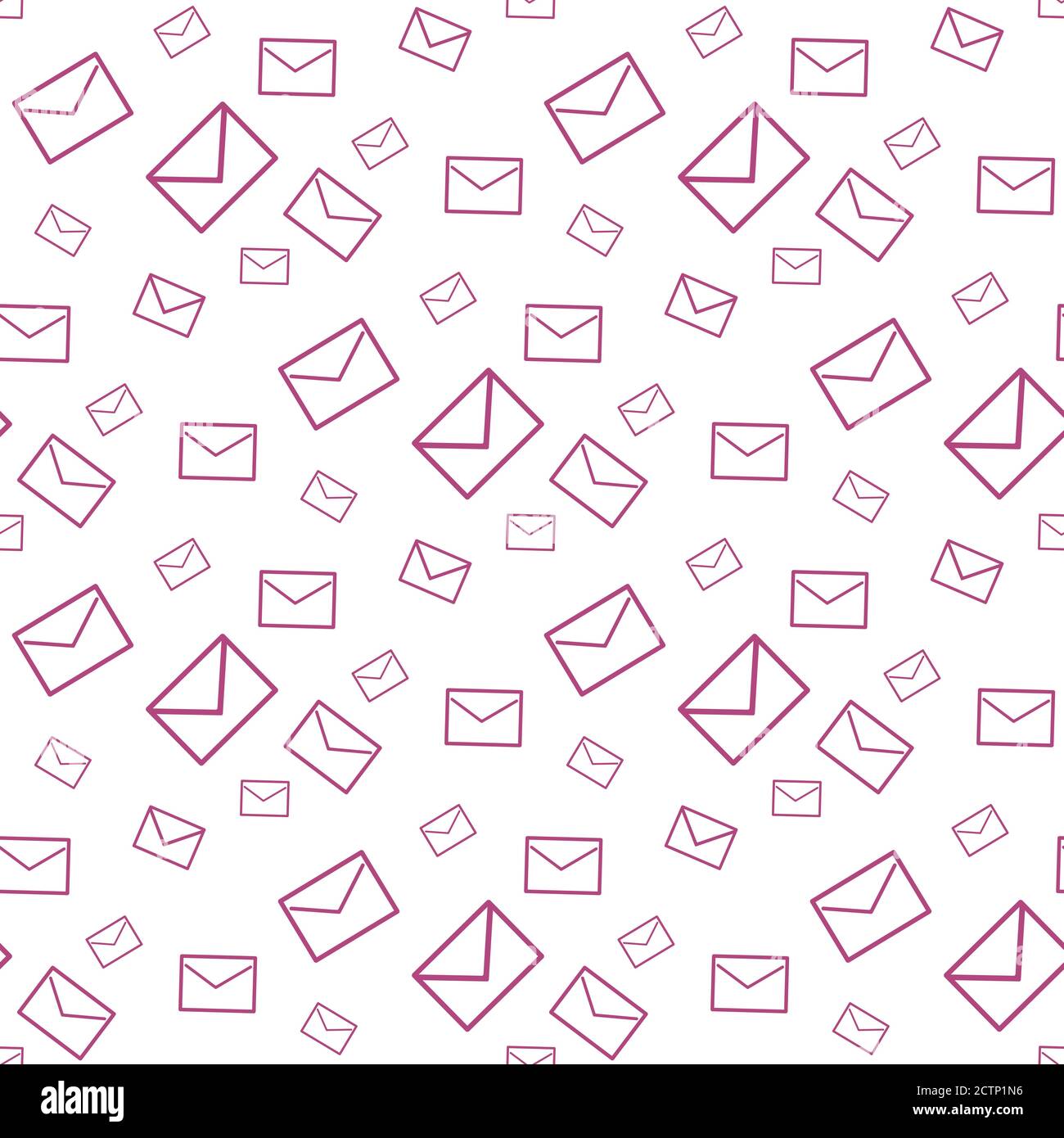 Mail envelope seamless pattern background. Business concept vector ...