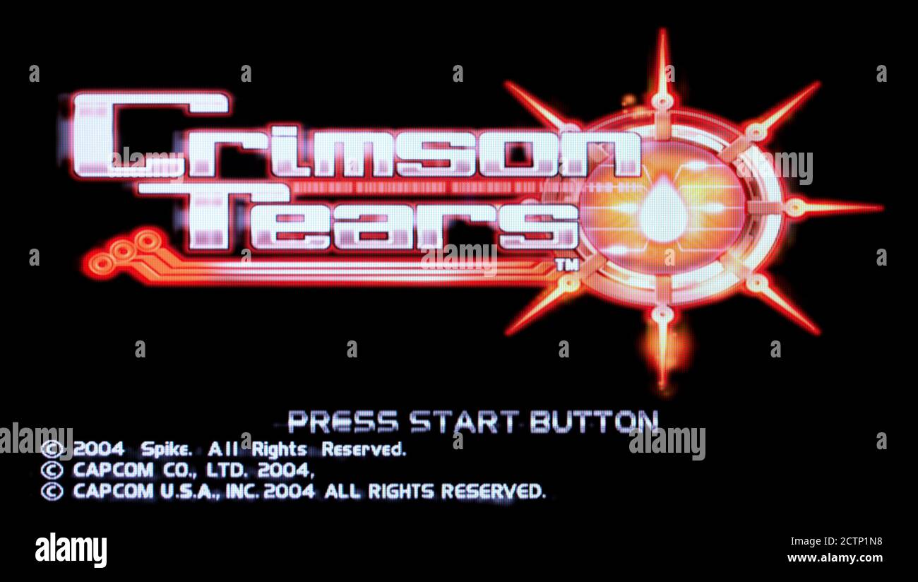 Crimson Tears - Sony Playstation 2 PS2 - Editorial use only Stock Photo ...