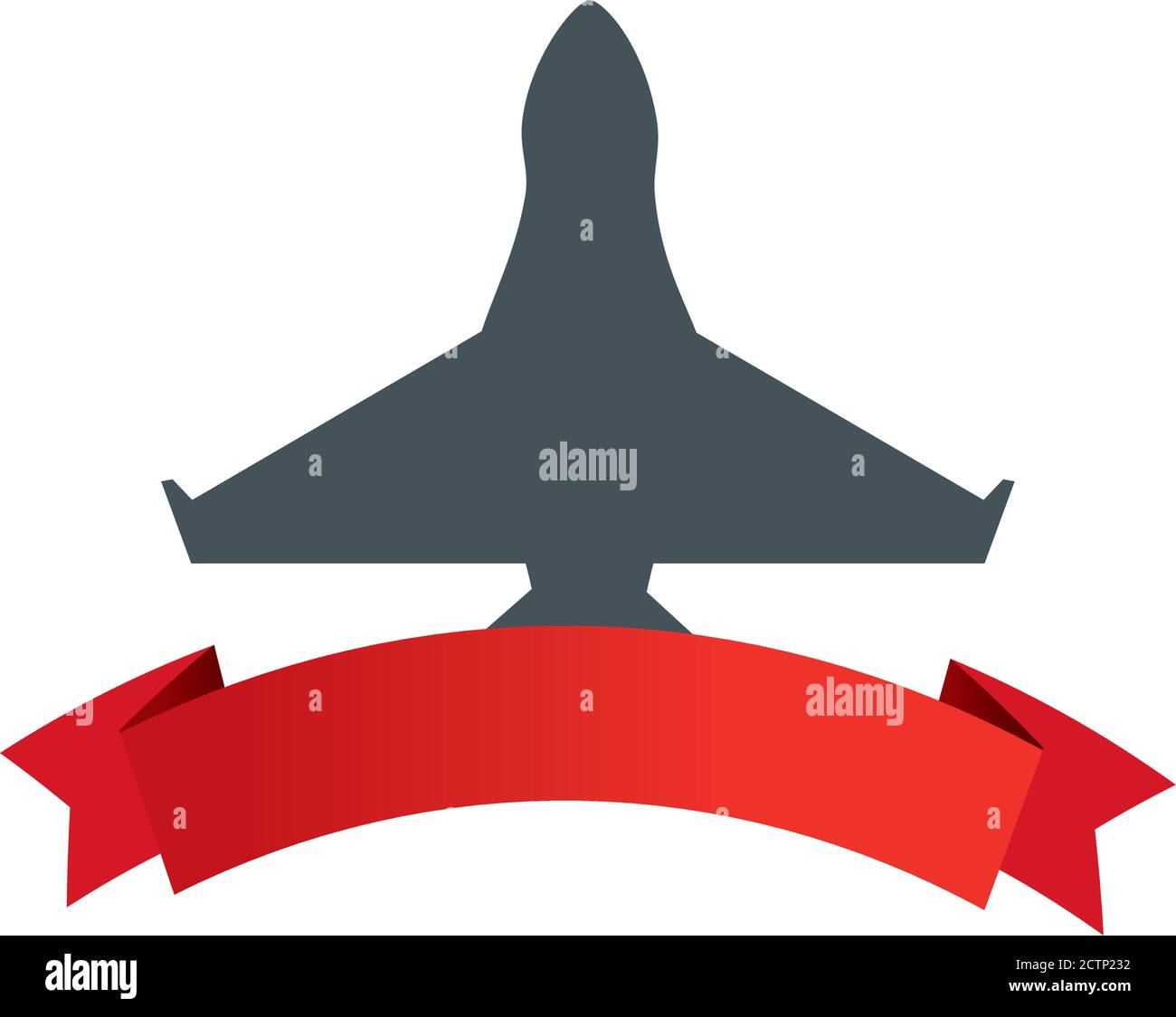 airplane with ribbon vector design Stock Vector Image & Art - Alamy