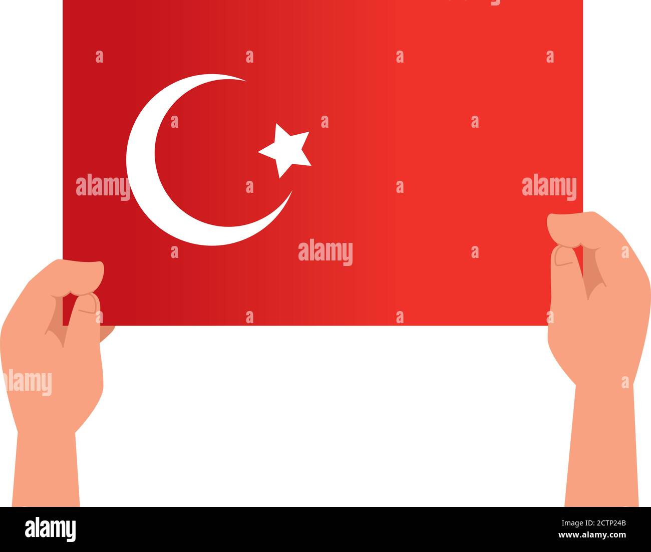 Hands holding flag nation Stock Vector Images - Alamy