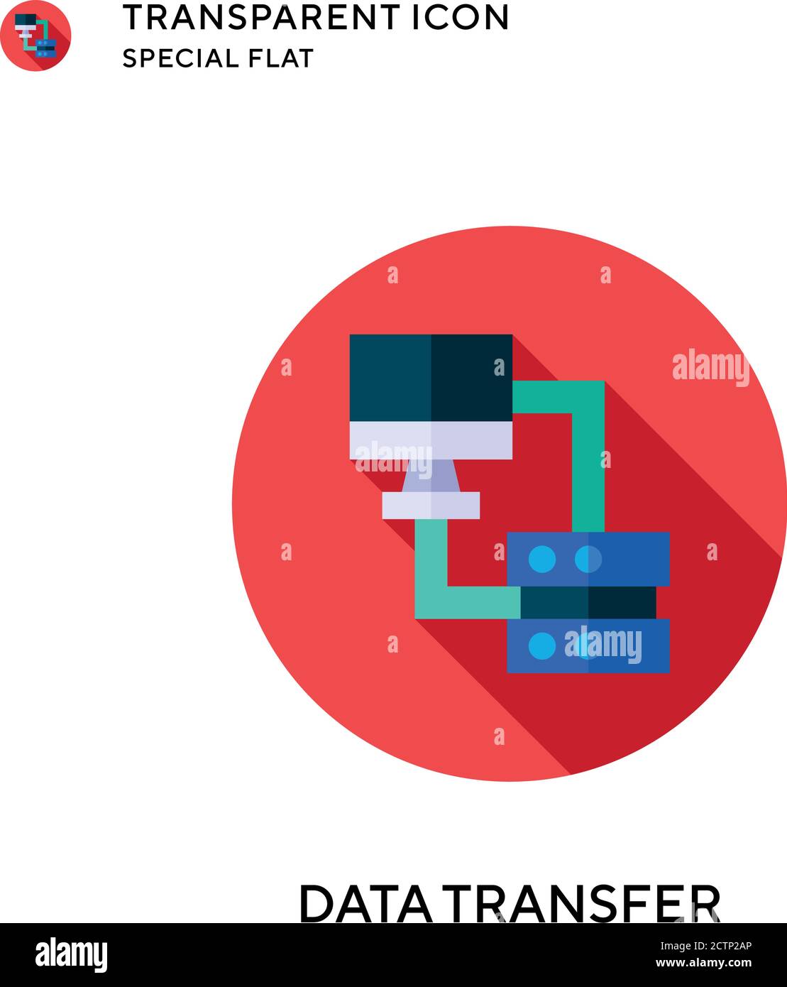 Data transfer vector icon. Flat style illustration. EPS 10 vector Stock ...