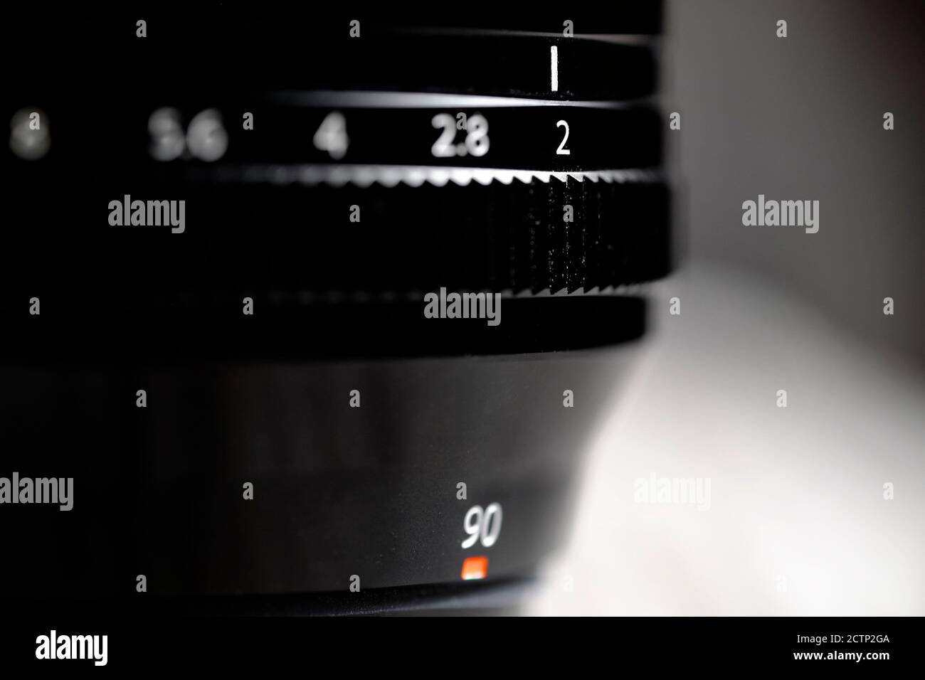 Lens with aperture ring for photography optics focal length Stock Photo ...