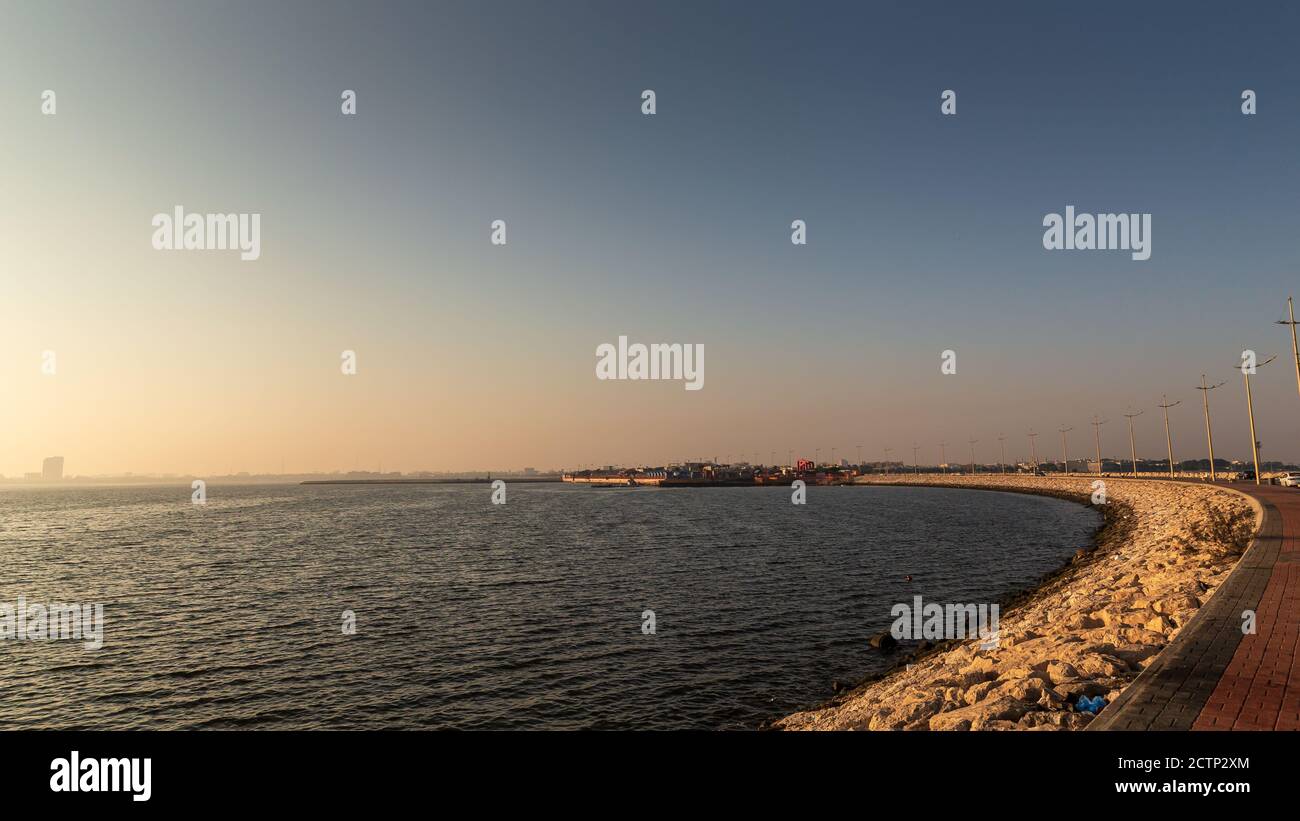 Wonderful morning view near Marjan island in Dammam Corniche -Saudi ...