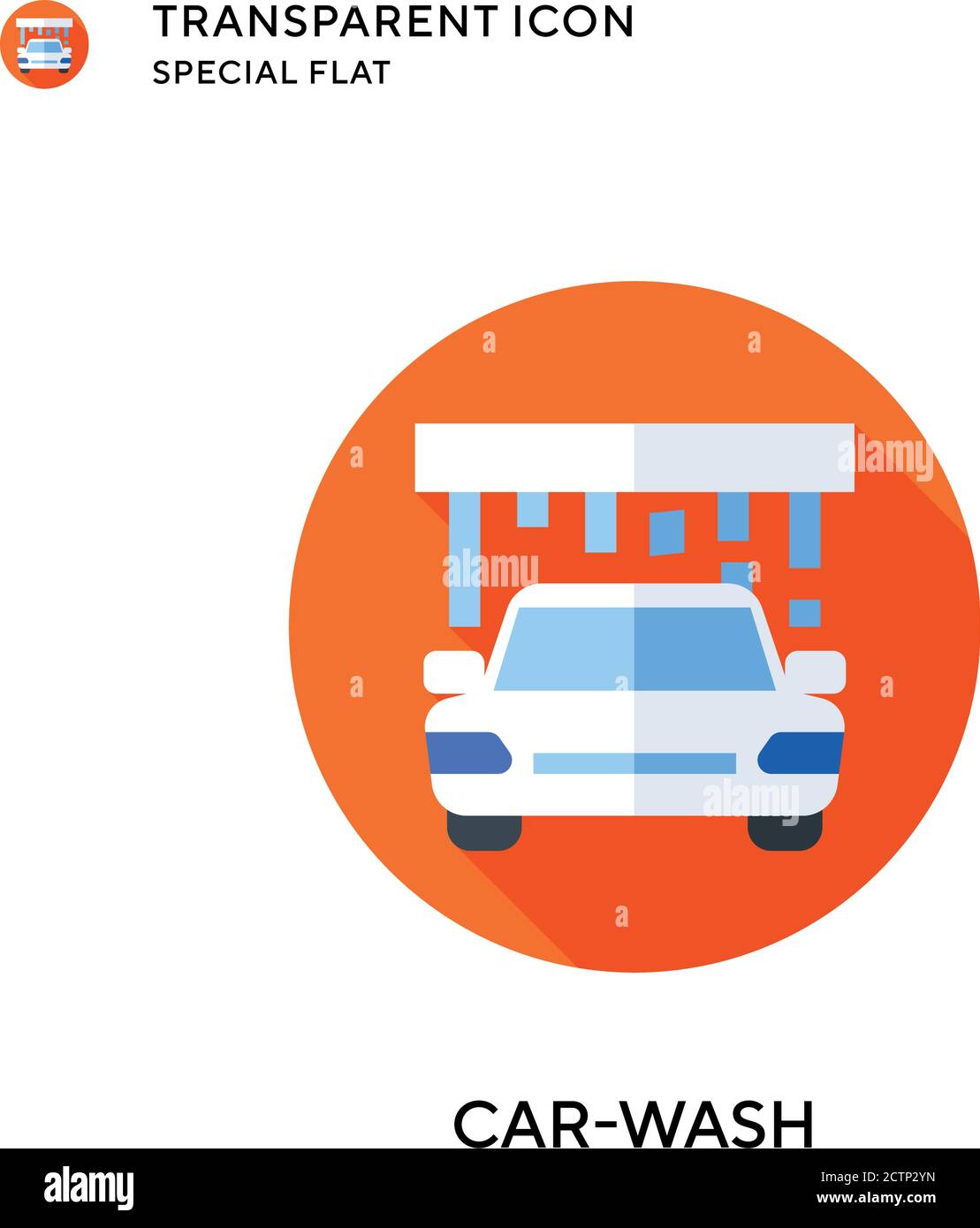 Car-wash vector icon. Flat style illustration. EPS 10 vector Stock ...