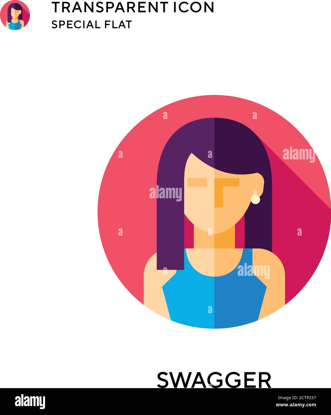 Swagger vector icon. Flat style illustration. EPS 10 vector Stock ...