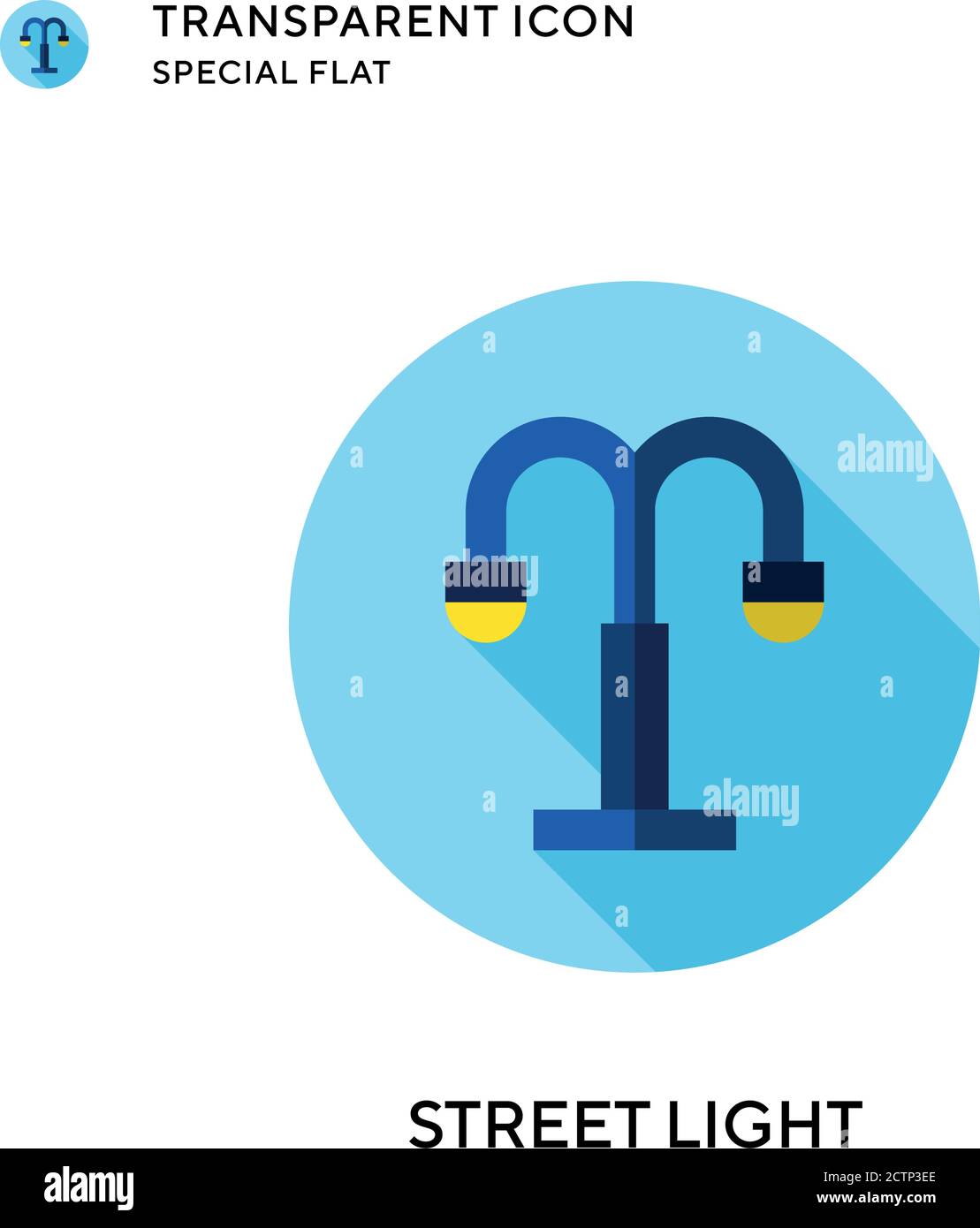 Street light vector icon. Flat style illustration. EPS 10 vector Stock ...
