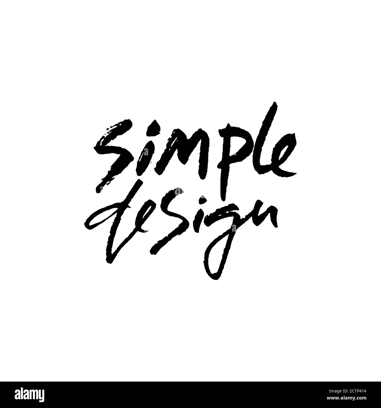 Simple design. Hand drawn modern brush lettering. Typography banner ...