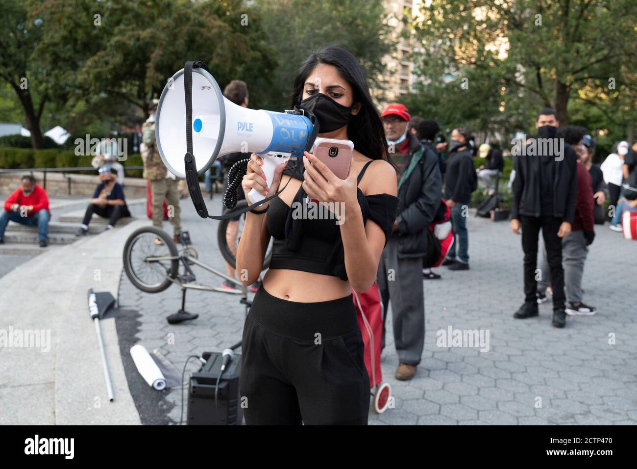 New York, New York, USA. 23rd Sep, 2020. Community leader DEVINA SINGH ...