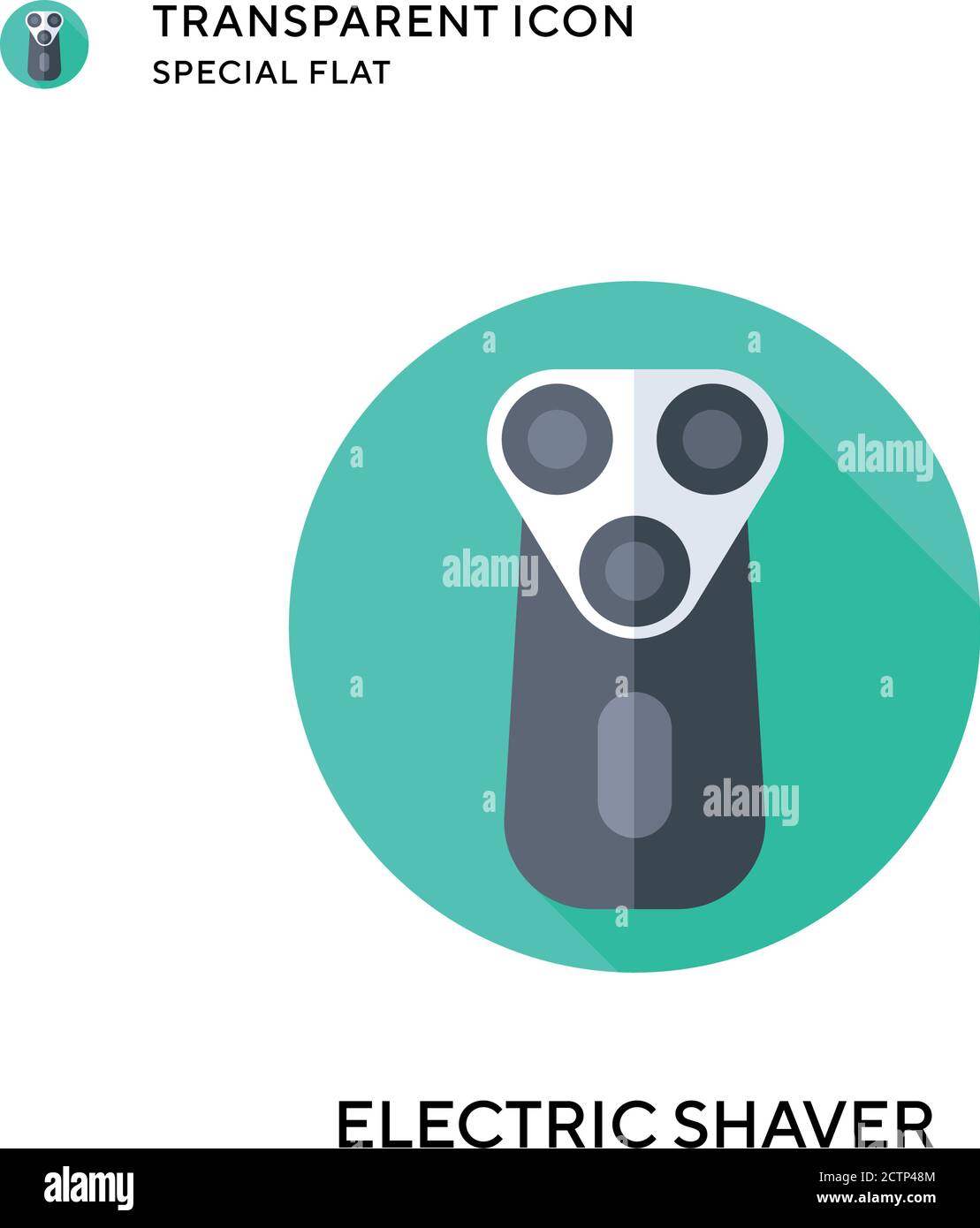 Man shaving beard electric shaver Cut Out Stock Images & Pictures - Alamy