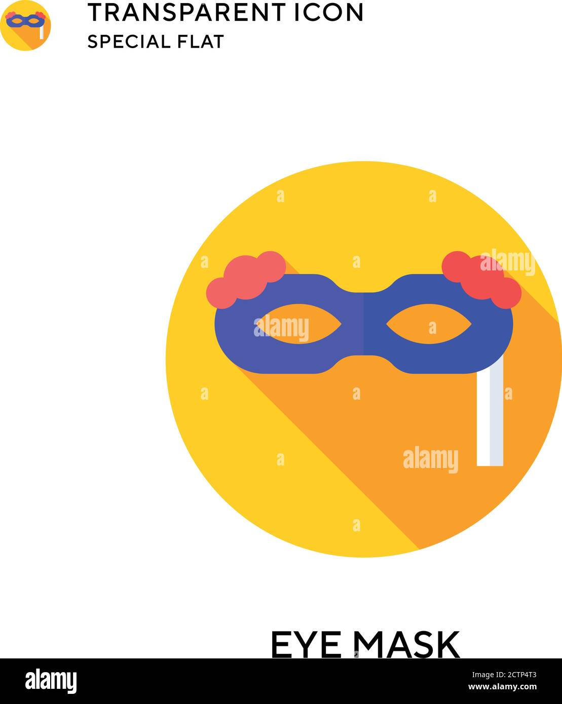 Eye mask vector icon. Flat style illustration. EPS 10 vector Stock ...