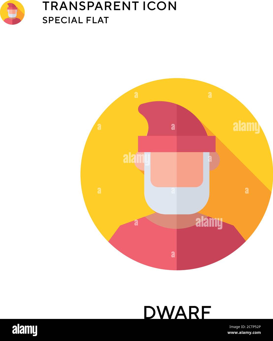 Dwarf vector icon. Flat style illustration. EPS 10 vector Stock Vector ...