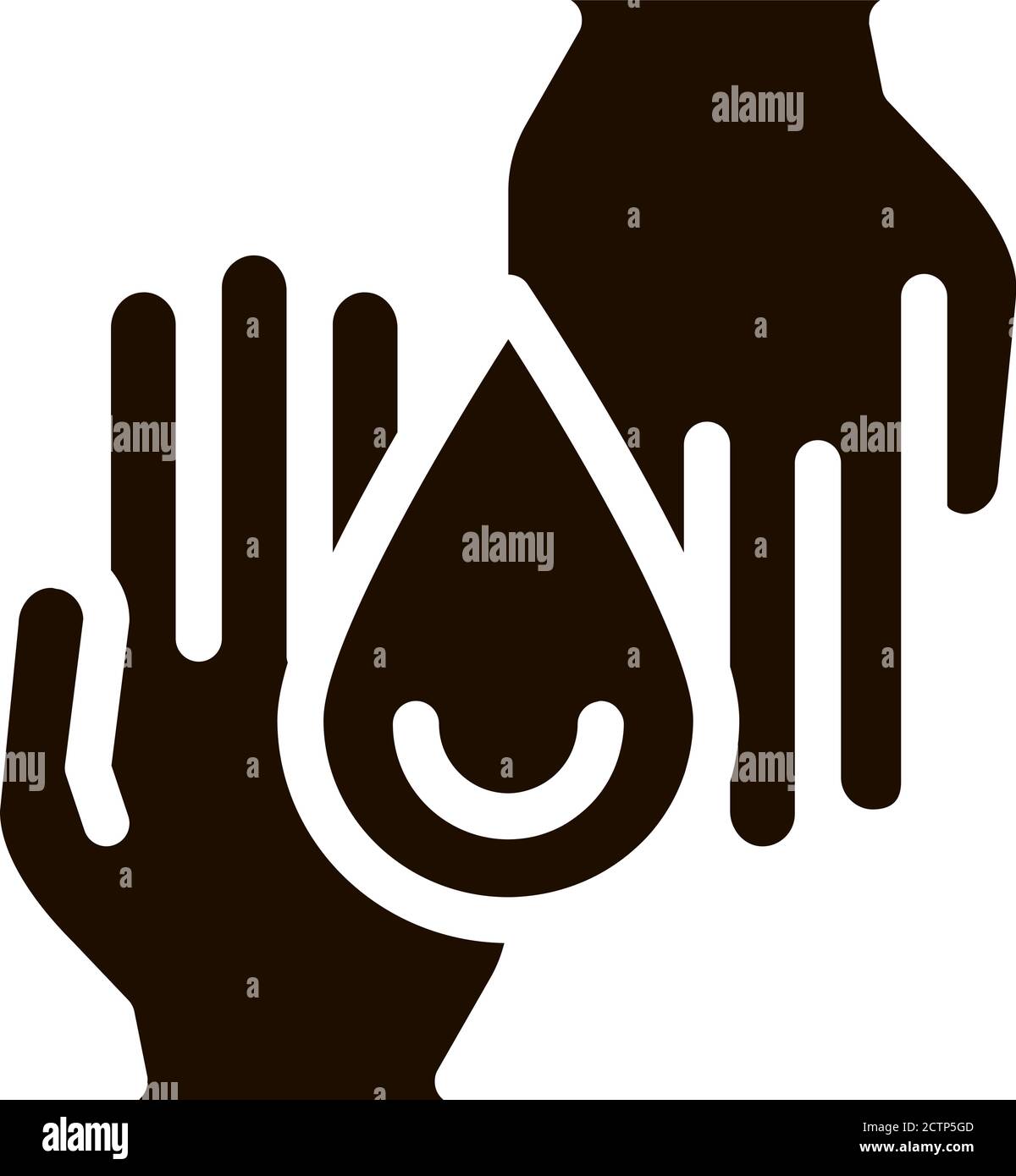Hands And Drop Moisturizer Vector Icon Stock Vector Image & Art - Alamy