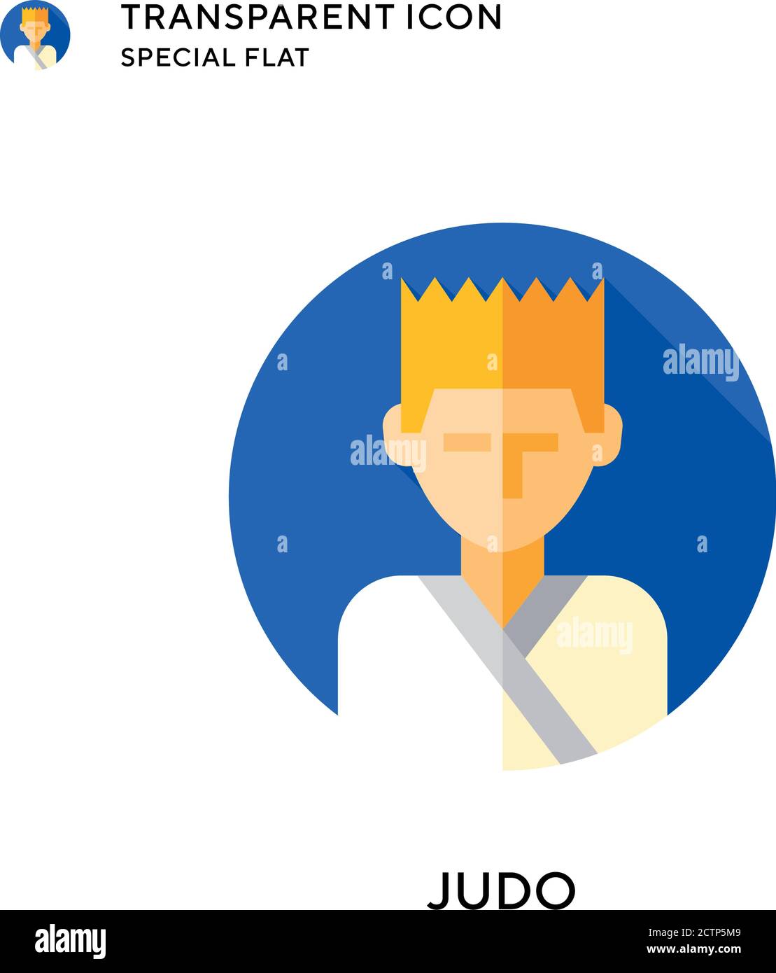 Judo vector icon. Flat style illustration. EPS 10 vector Stock Vector ...