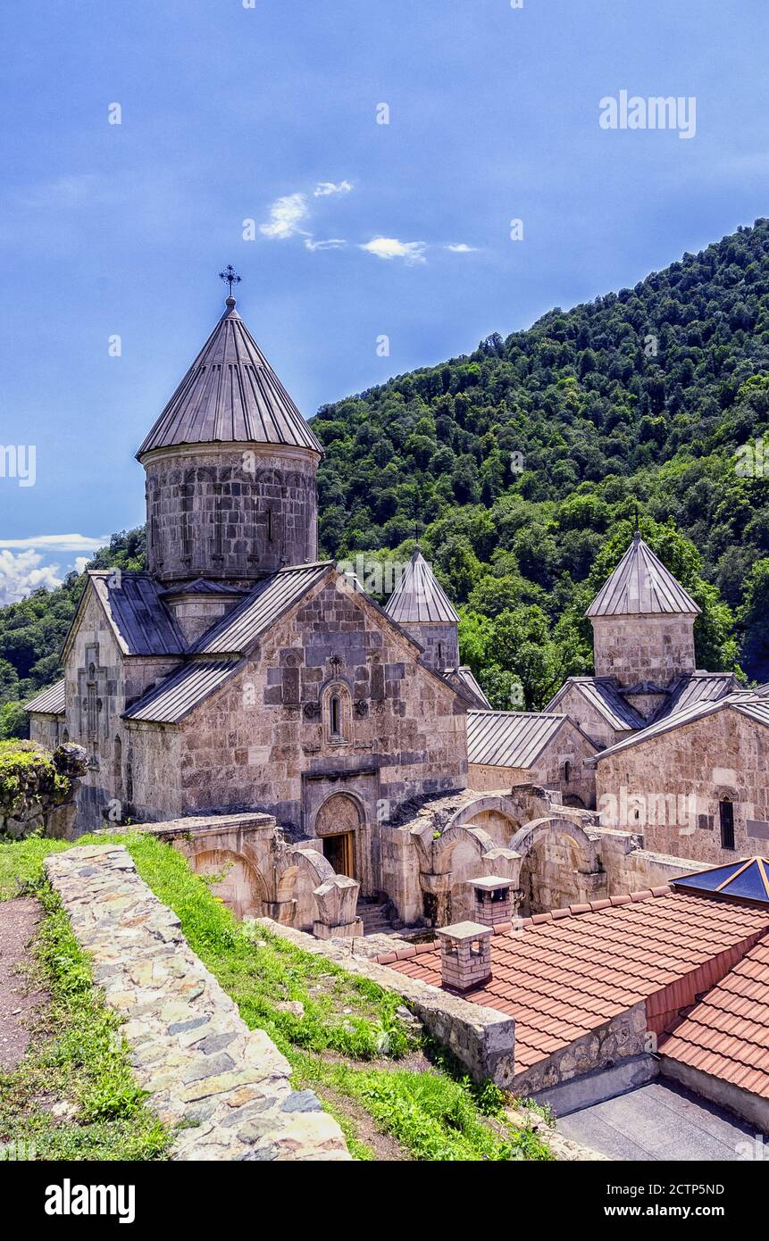 Vertical shot of the Haghartsin Monastery Complex in Armenia Stock ...