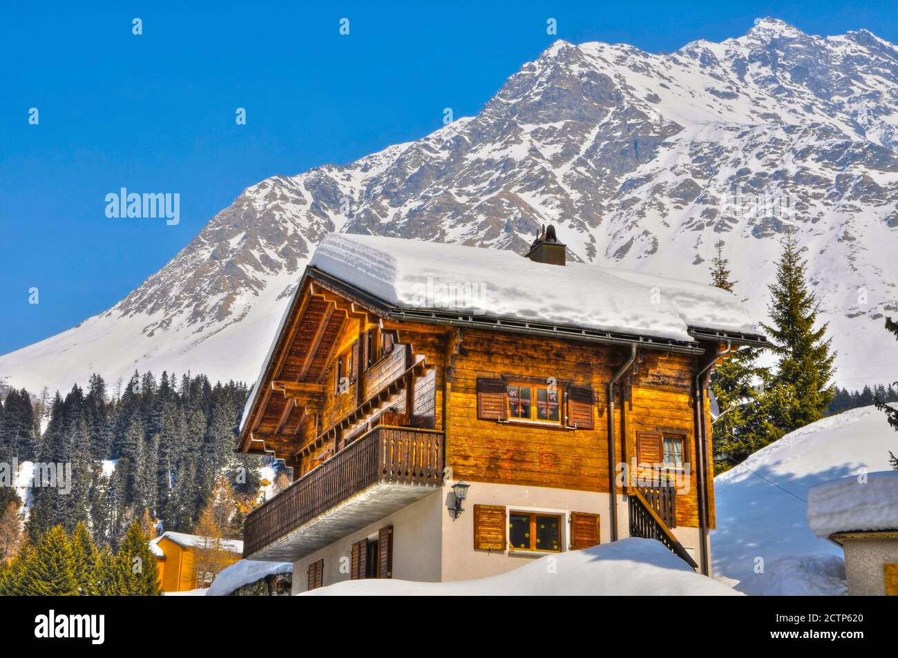 Typical traditional swiss house in hi-res stock photography and images ...