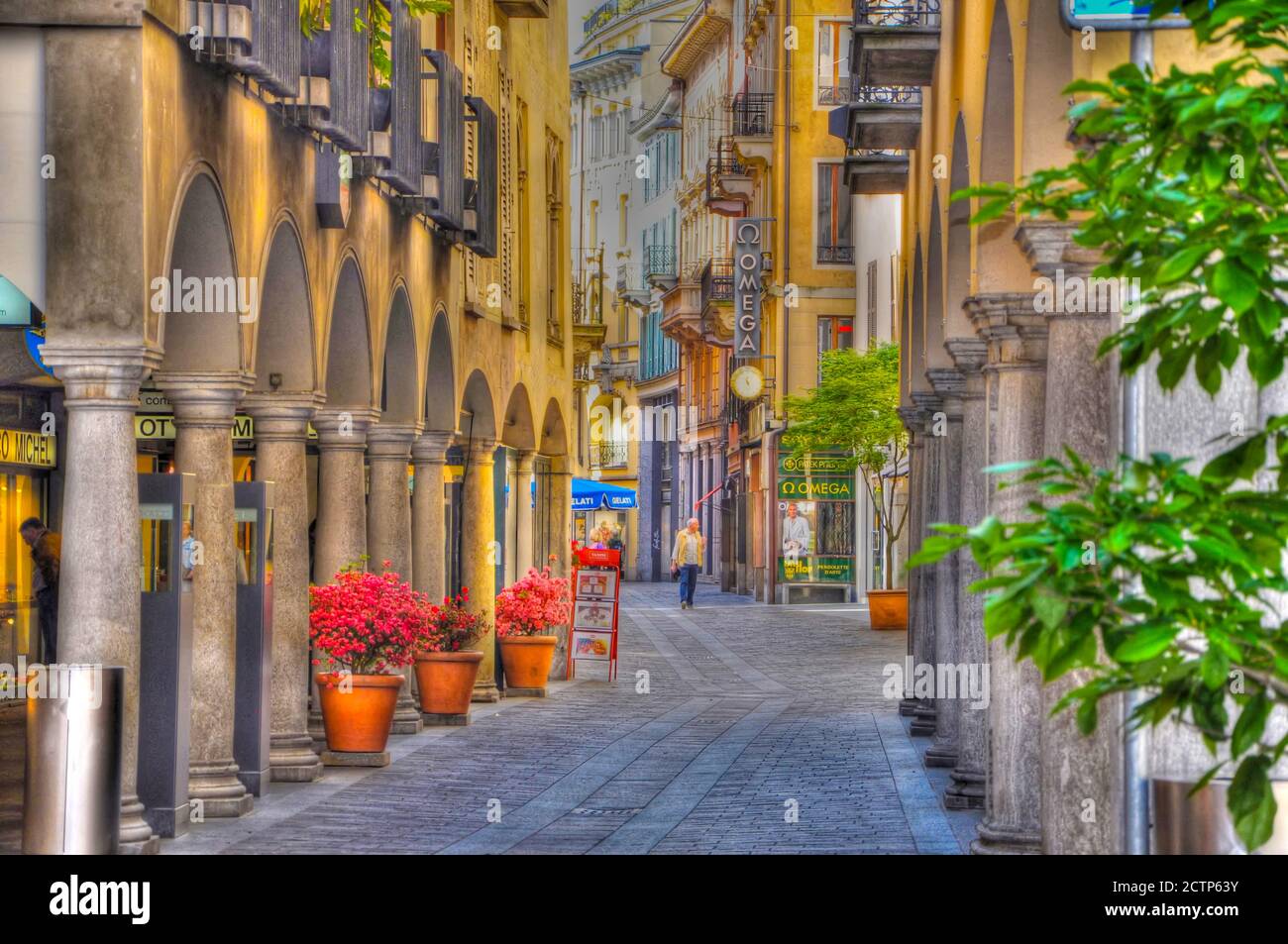 Lugano main street hi-res stock photography and images - Alamy