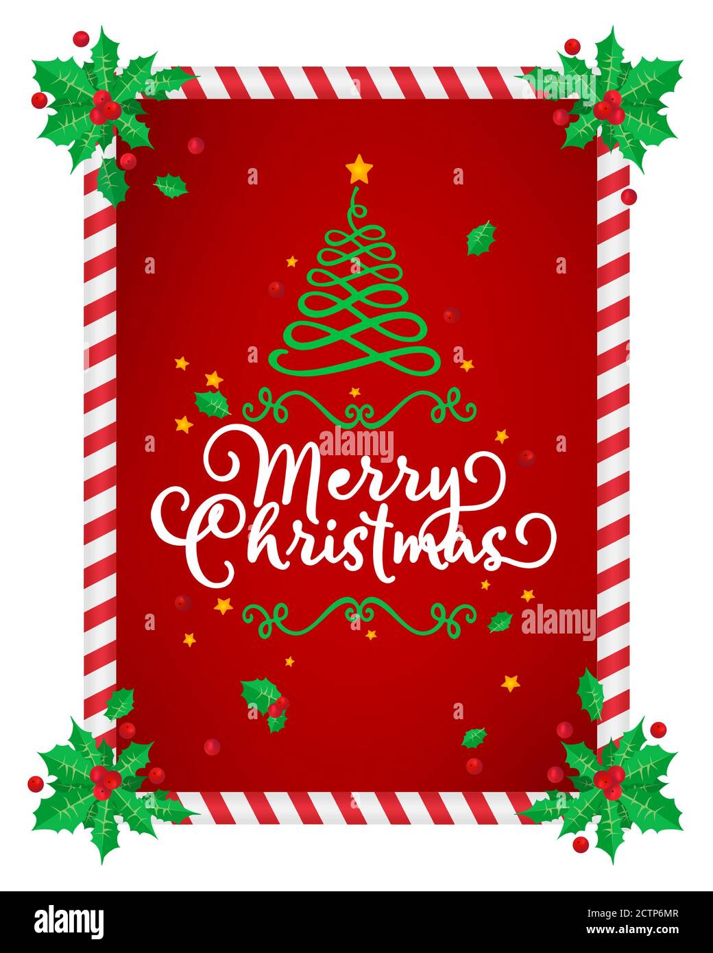 Christmas border winter berries Cut Out Stock Images & Pictures - Alamy