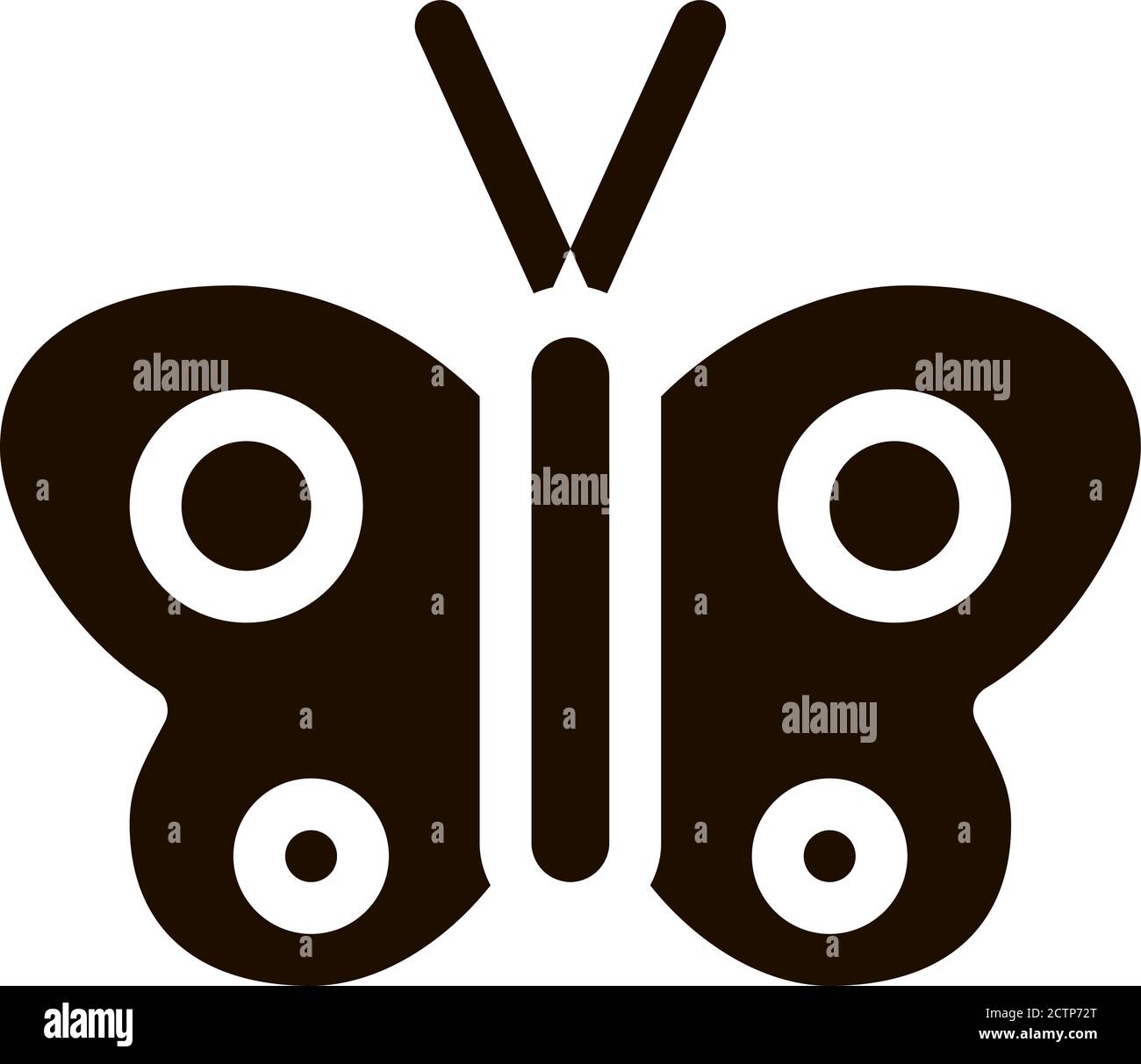 Butterfly line glyph icon Stock Vector Images - Alamy