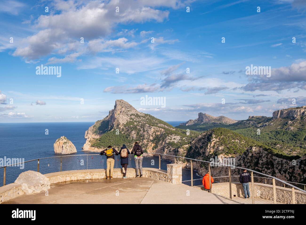 Colomer viewpoint, Mirador de sa Creueta, Formentor, Mallorca, Balearic ...