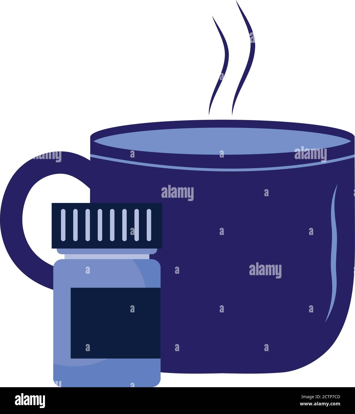 Pills and coffee Stock Vector Images - Alamy