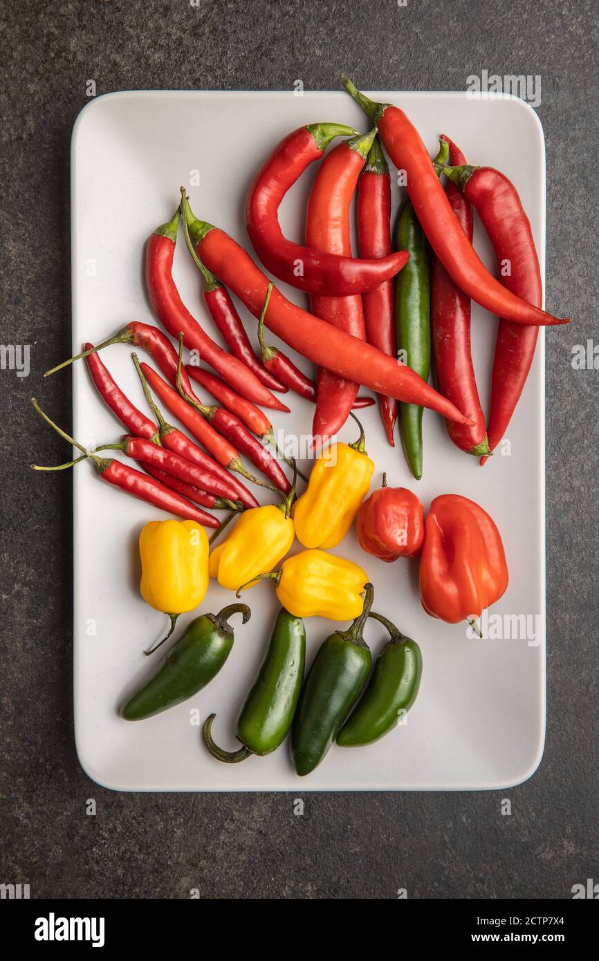 Types of chili hi-res stock photography and images - Alamy