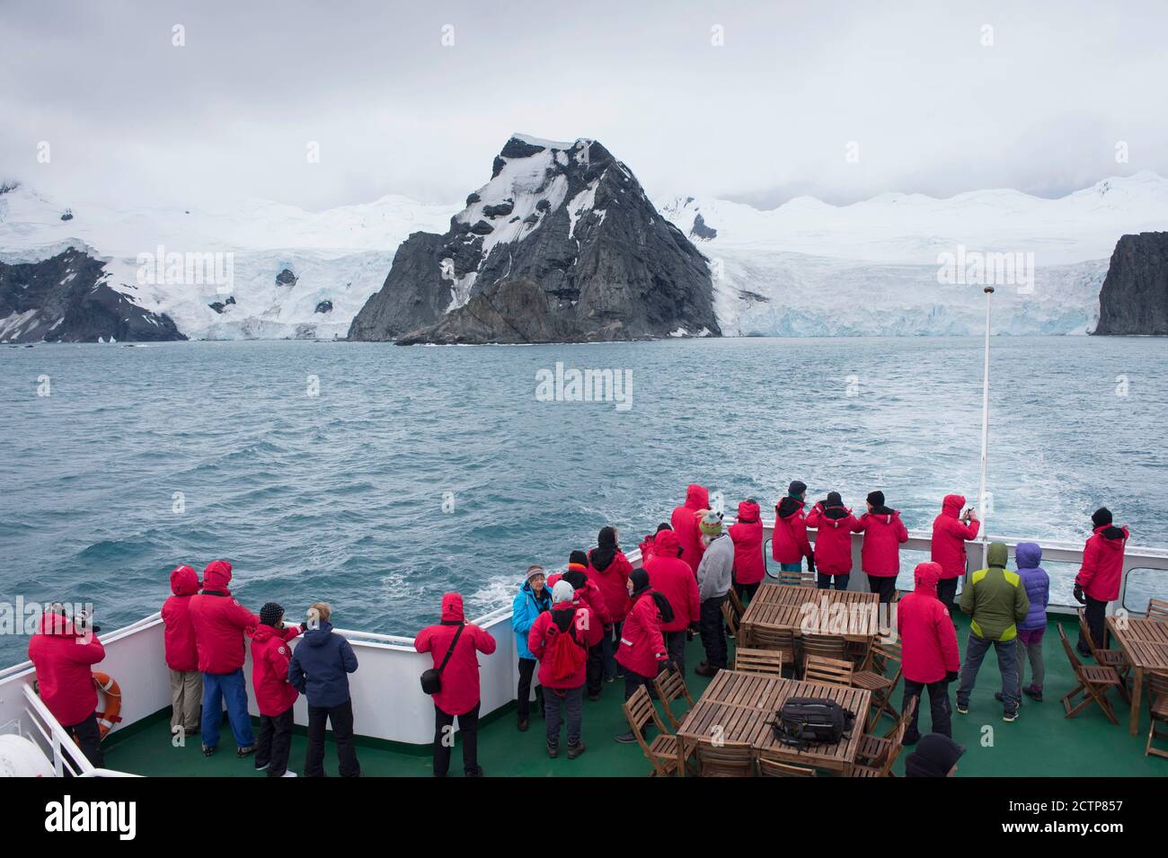 Point Wild, Elephant Island, Antarctica. Shackleton landing point and ...
