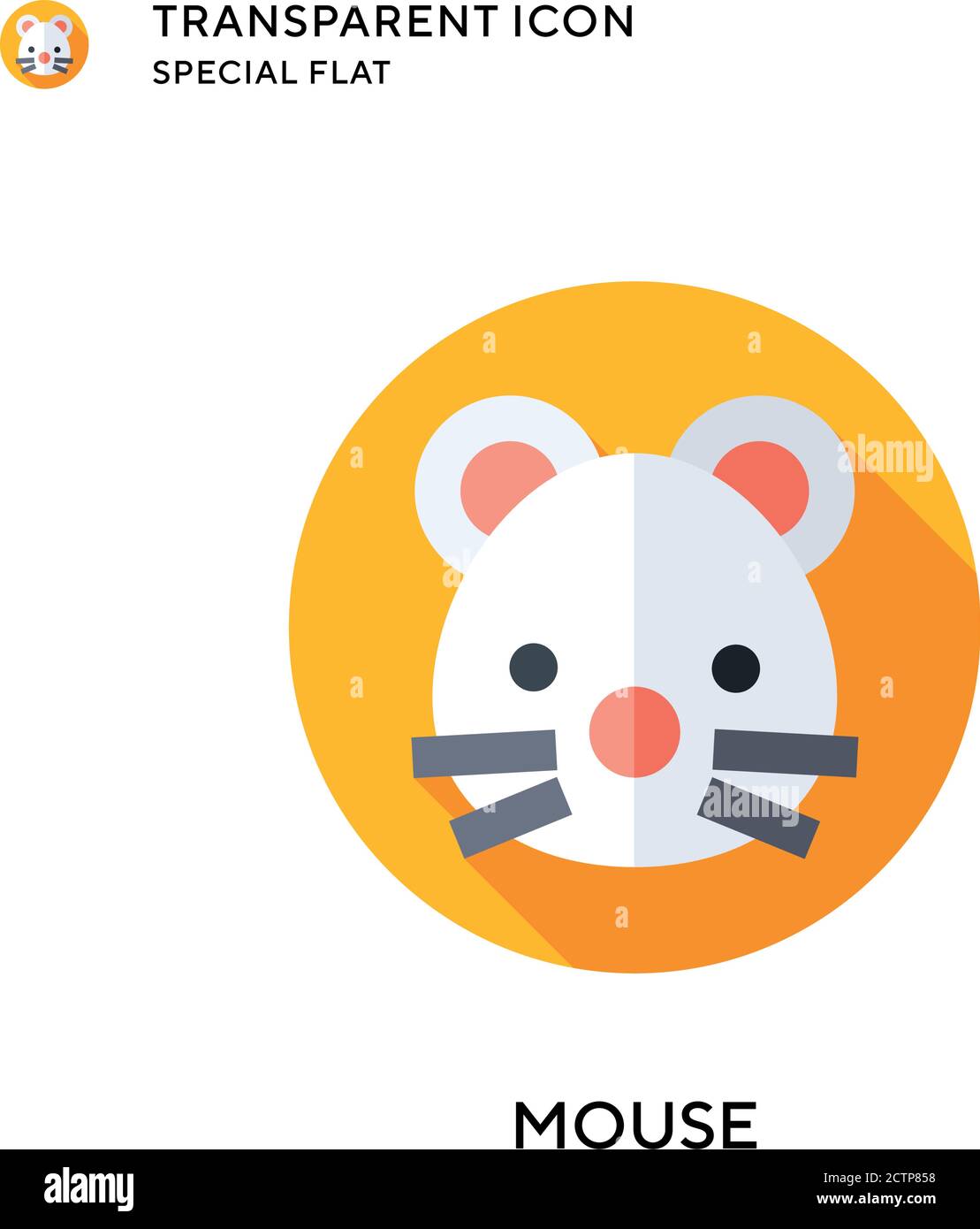 Mouse vector icon. Flat style illustration. EPS 10 vector Stock Vector ...