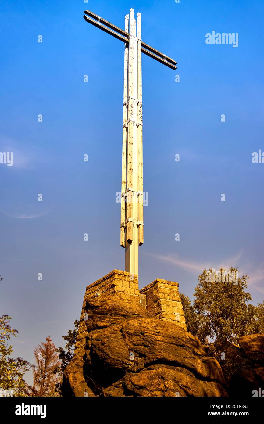 Bad Harzburg, Germany, September 14., 2020: Cross of the German East in ...