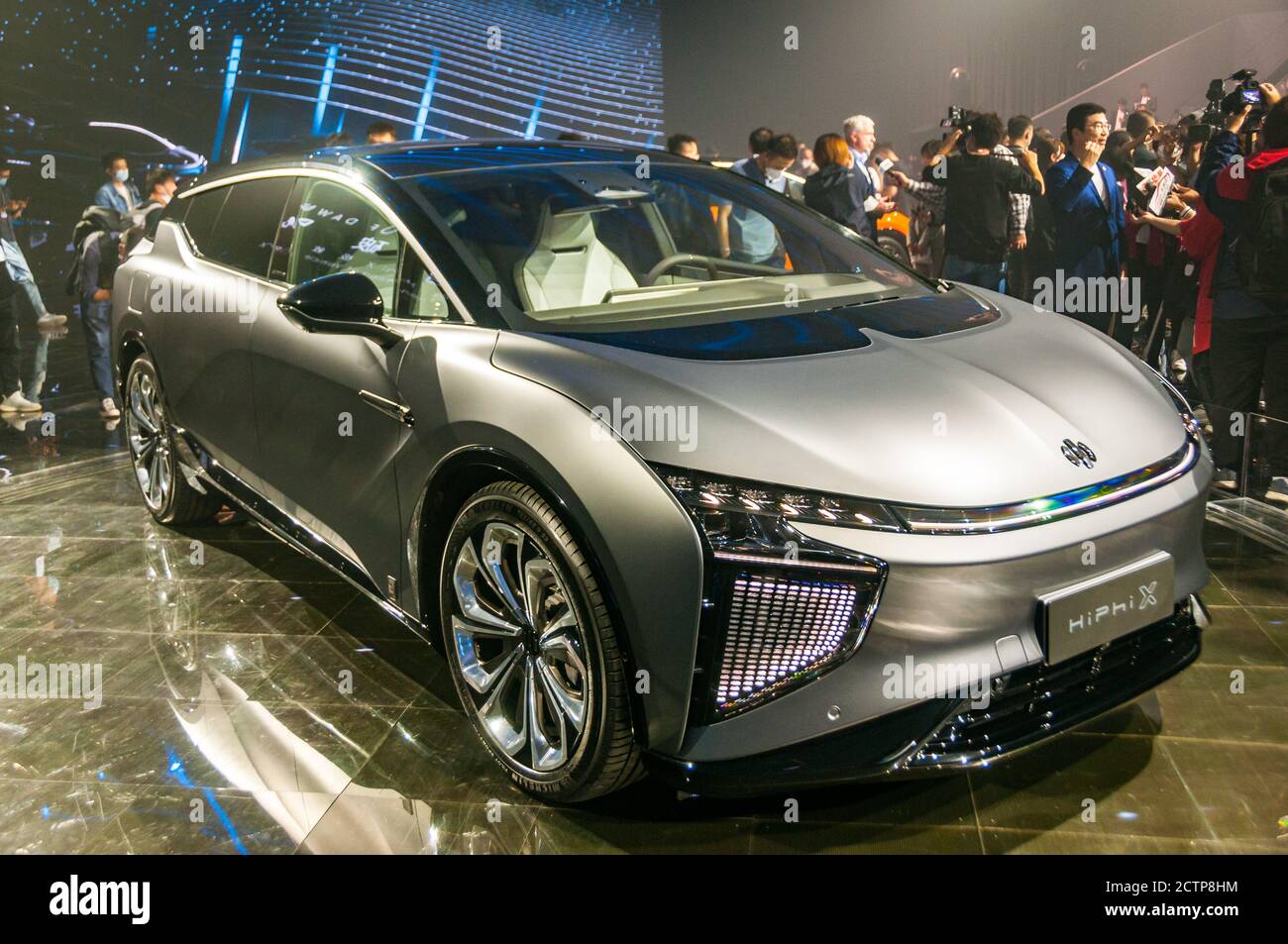 The four seater Founder Edition HiPhi X car at its Beijing launch Stock ...