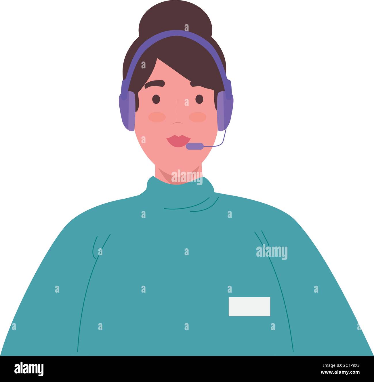 Coworkers communicate Stock Vector Images - Alamy